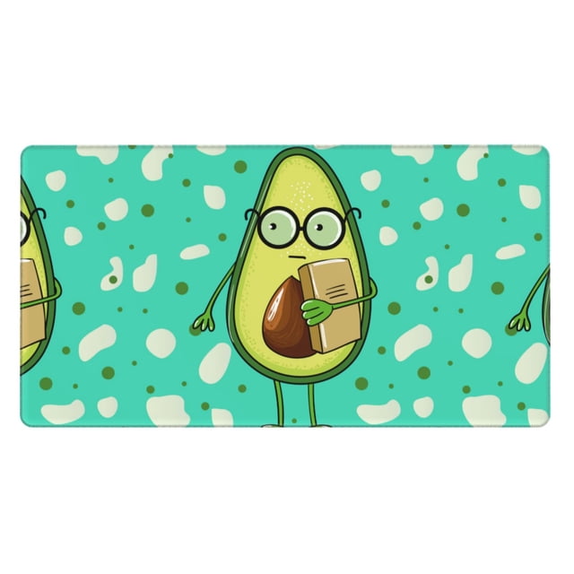Kdxio Avocado with Glasses Print Large Gaming Mouse Pad,Non-Slip Base ...