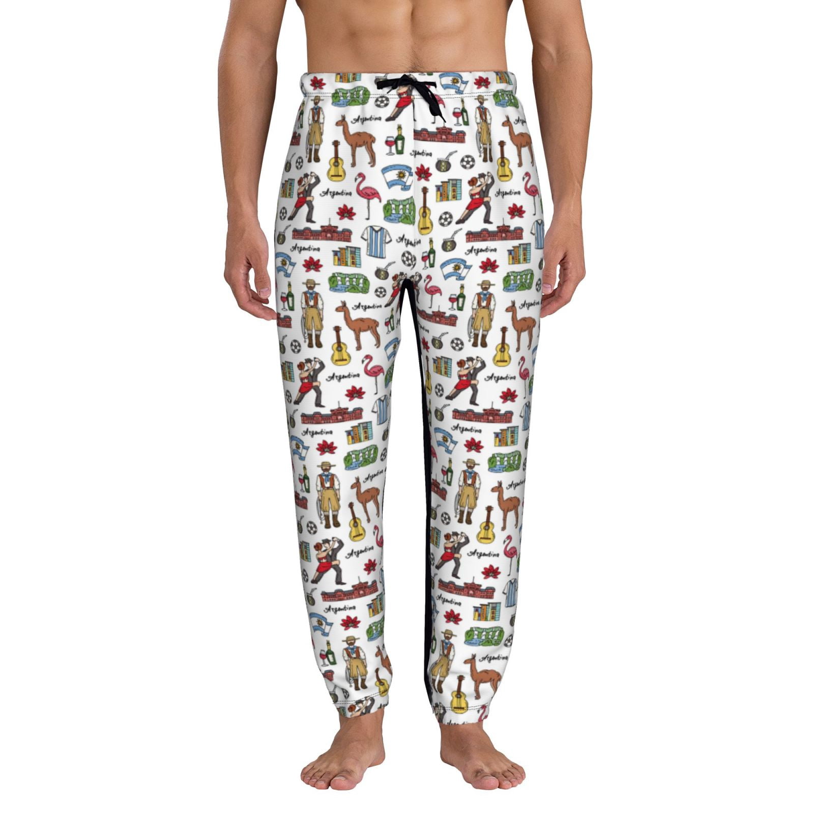 Kdxio Retro Style Pattern Joggers,Sweatpants for Men with Pockets ...