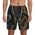 Kdxio Ball Phyton Snake Print Men's Swim Trunks with Compression Liner ...