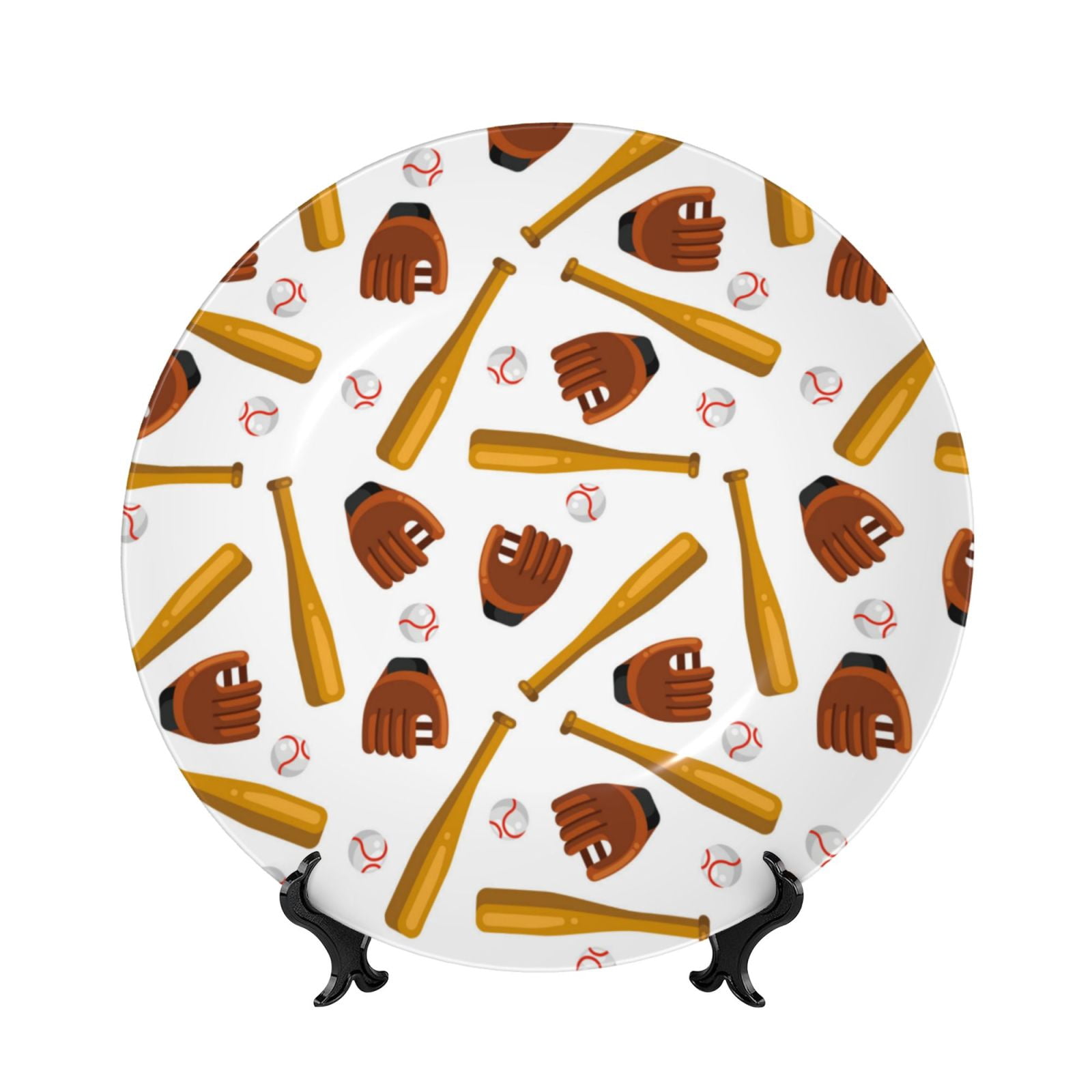 Kdxio Baseball Sport Bone China Decorative Plate Ceramic Decorative ...