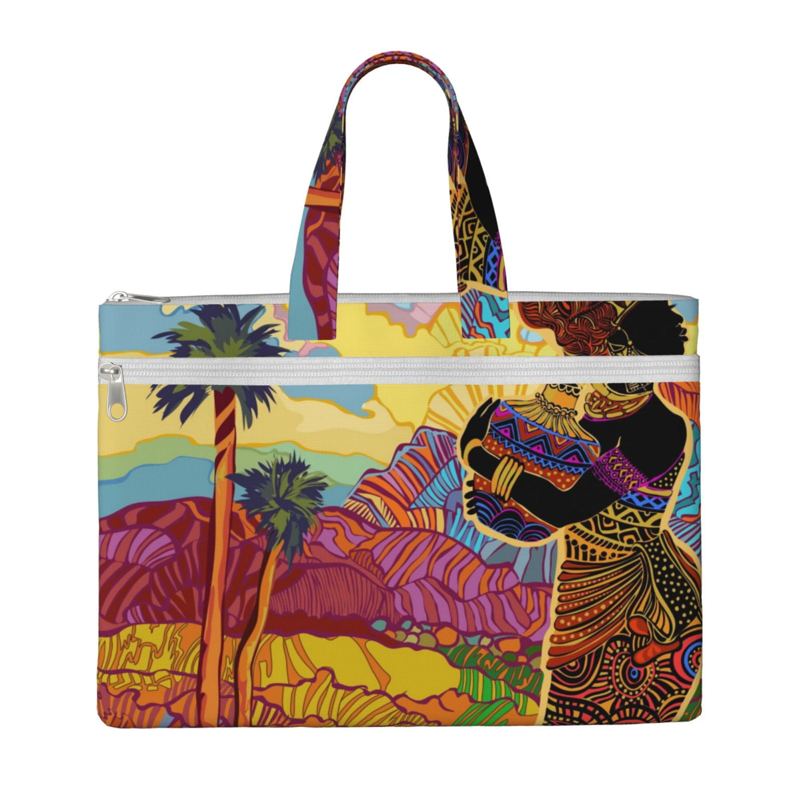 Kdxio Beautiful African Woman File Tote Document Bag Business Briefcase ...
