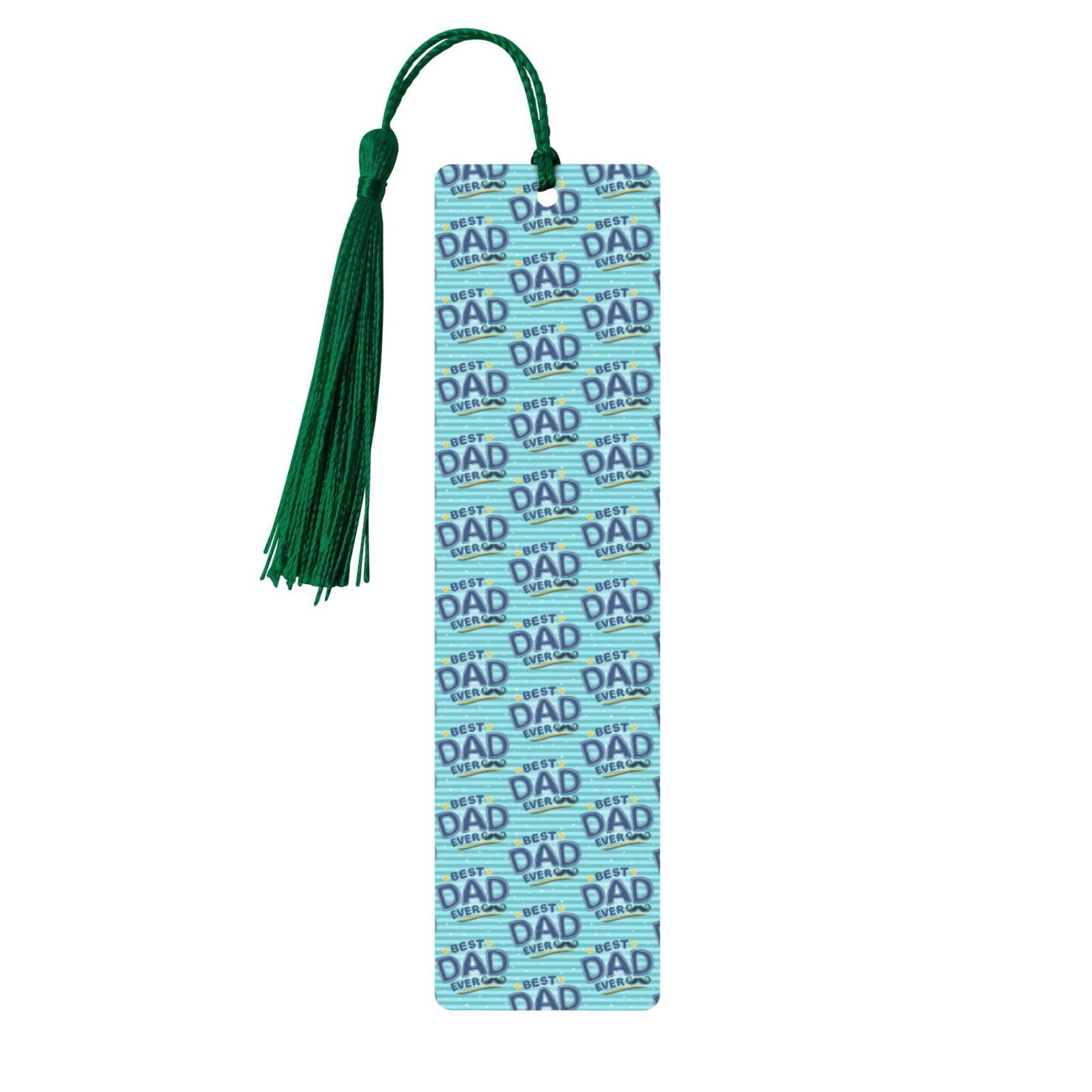 Kdxio Best Dad Ever Print Metal Tassel Bookmarks,Perfect Gift for Art ...