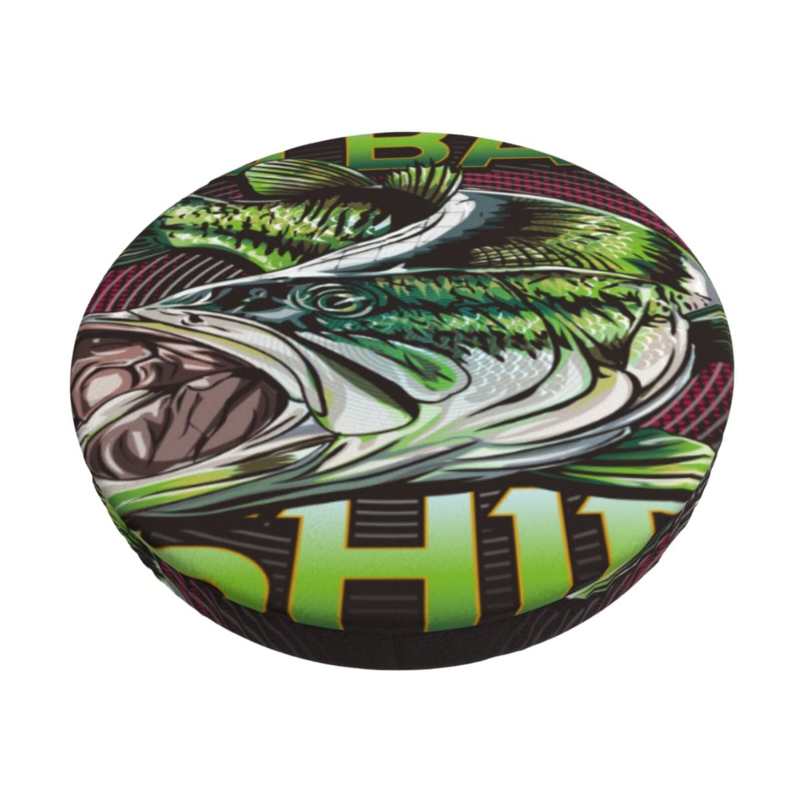 Kdxio Big Bass Fish Stool Covers Round,Stretch Round Bar Stool Covers ...