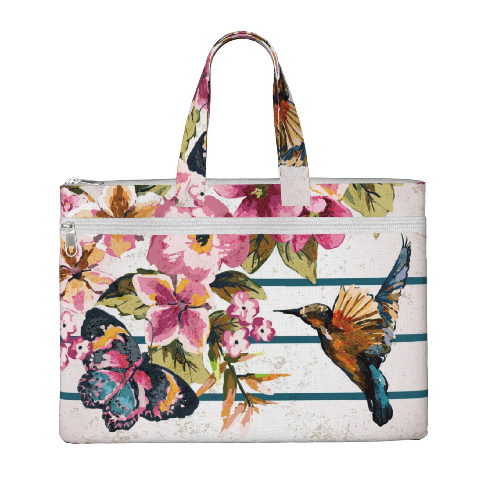 Kdxio Bird and Floral File Tote Document Bag Business Briefcase Bag ...
