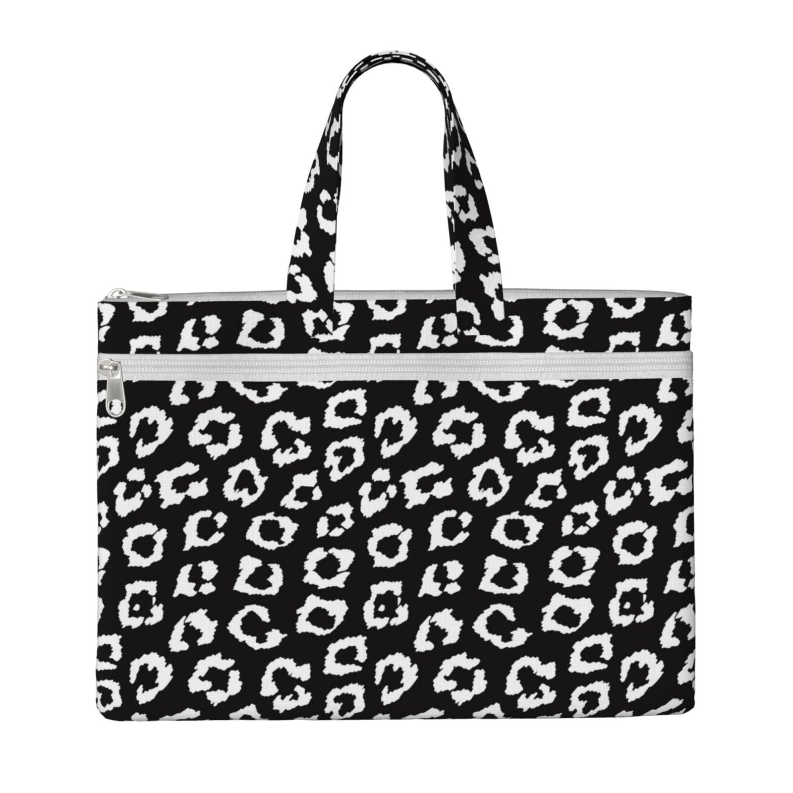 Kdxio Black Leopard File Tote Document Bag Business Briefcase Bag ...