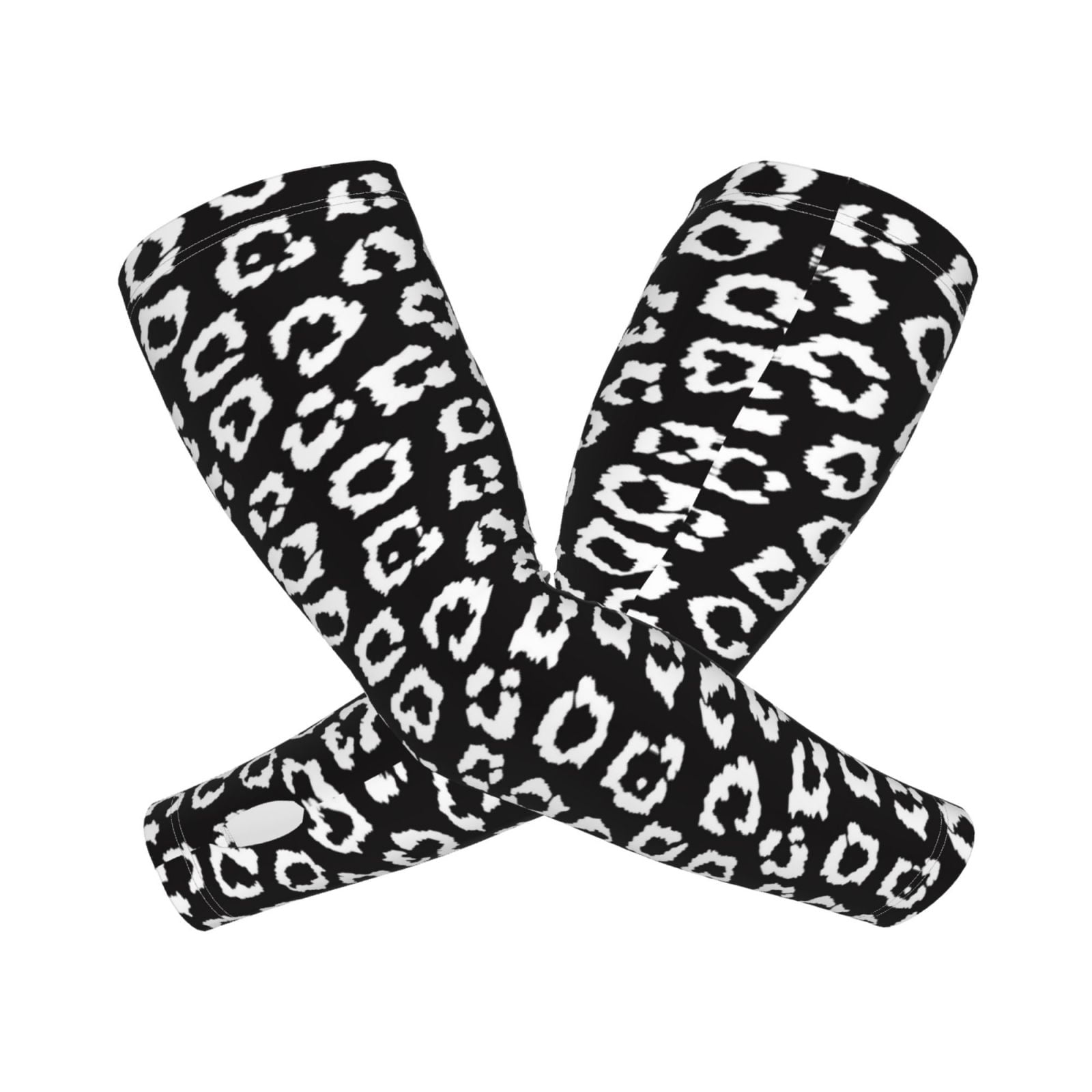 Kdxio Black Leopard Print UV Sun Protection Arm Sleeves - Tattoo Cover ...