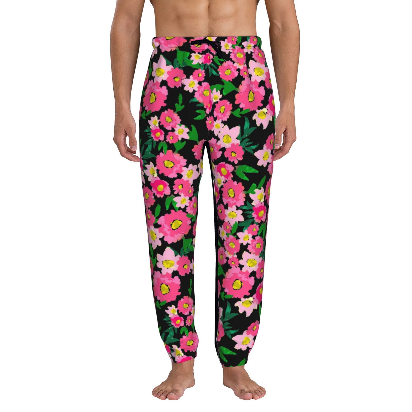 Kdxio Blooming Meadow Pattern Joggers,Sweatpants for Men with Pockets ...