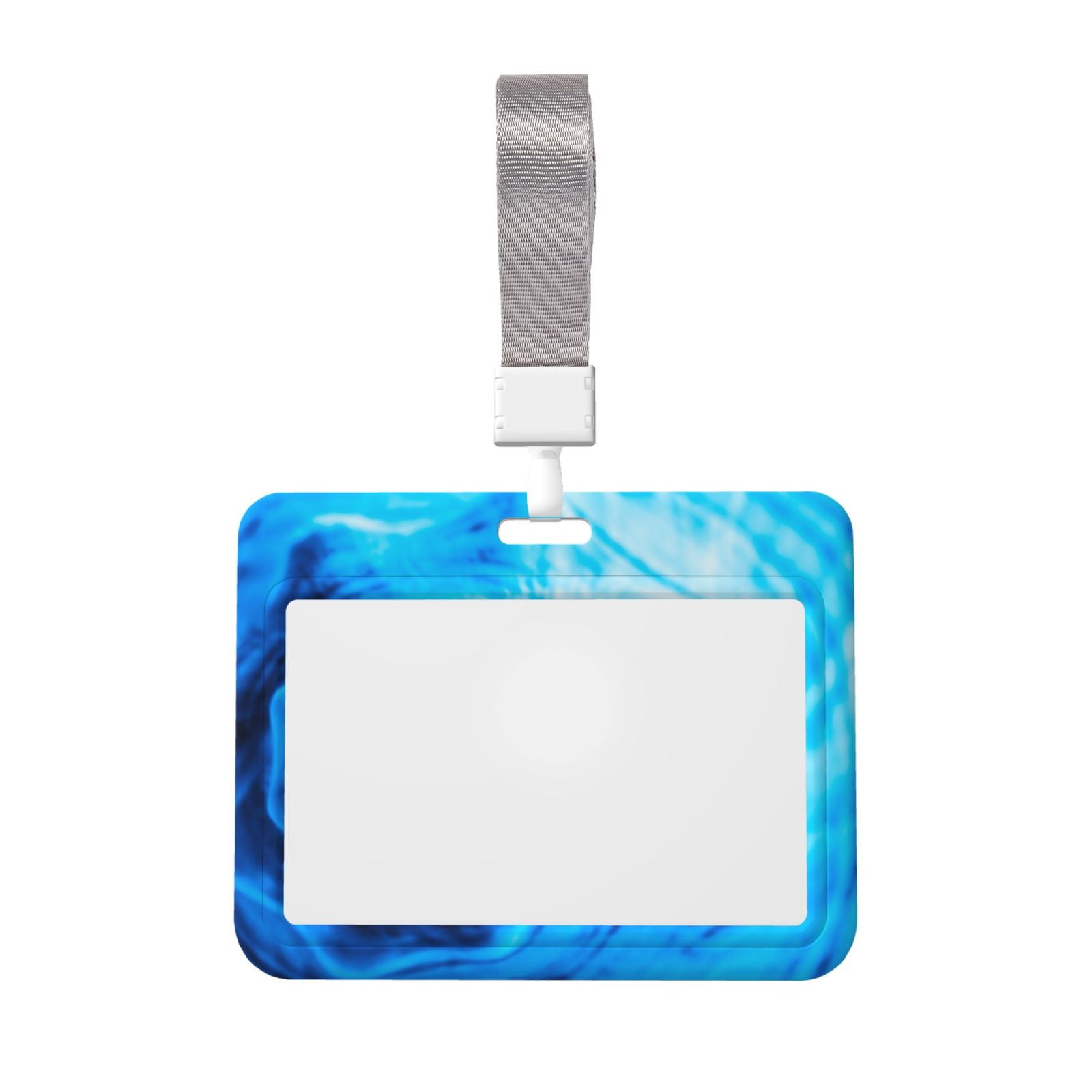 Kdxio Blue Shell Card Badge Holder Work Badge Sleeve for Office, School ...