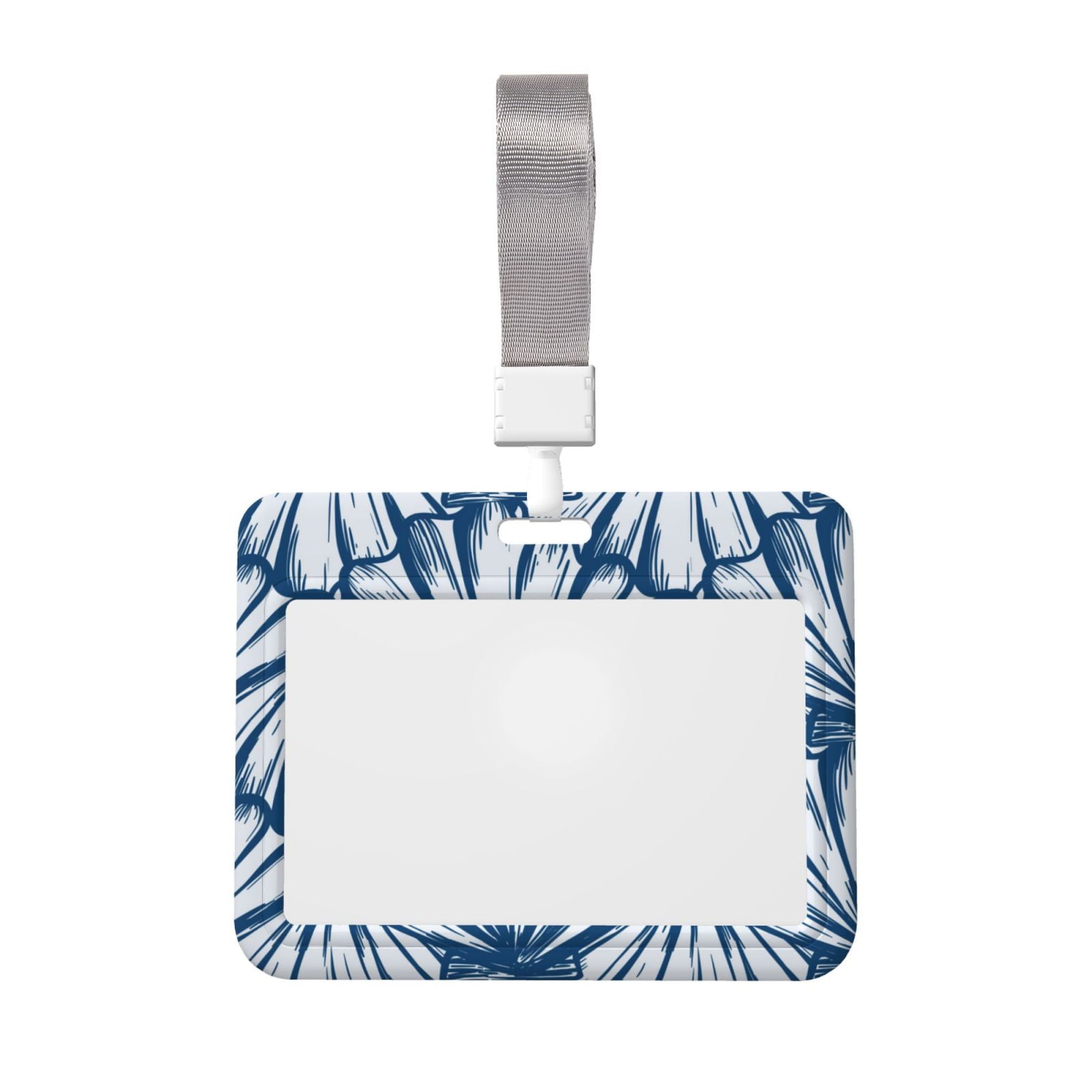 Kdxio Blue Shells Card Badge Holder Work Badge Sleeve for Office ...