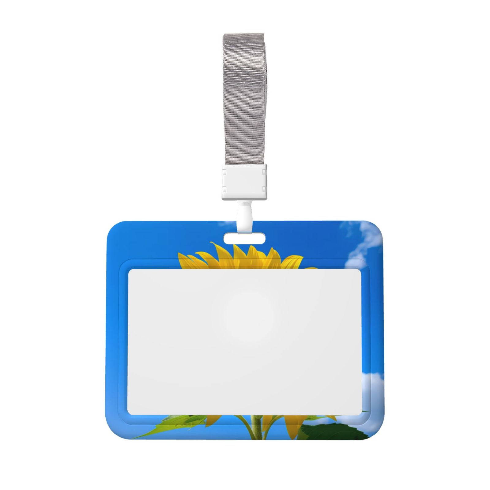 Kdxio Blue Sky Sunflower Card Badge Holder Work Badge Sleeve for Office ...