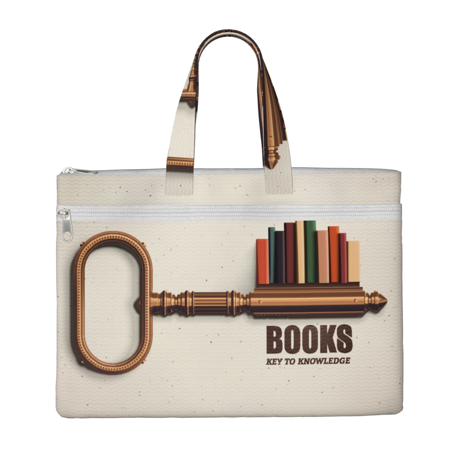 Kdxio Books Key To Knowledge File Tote Document Bag Business Briefcase ...