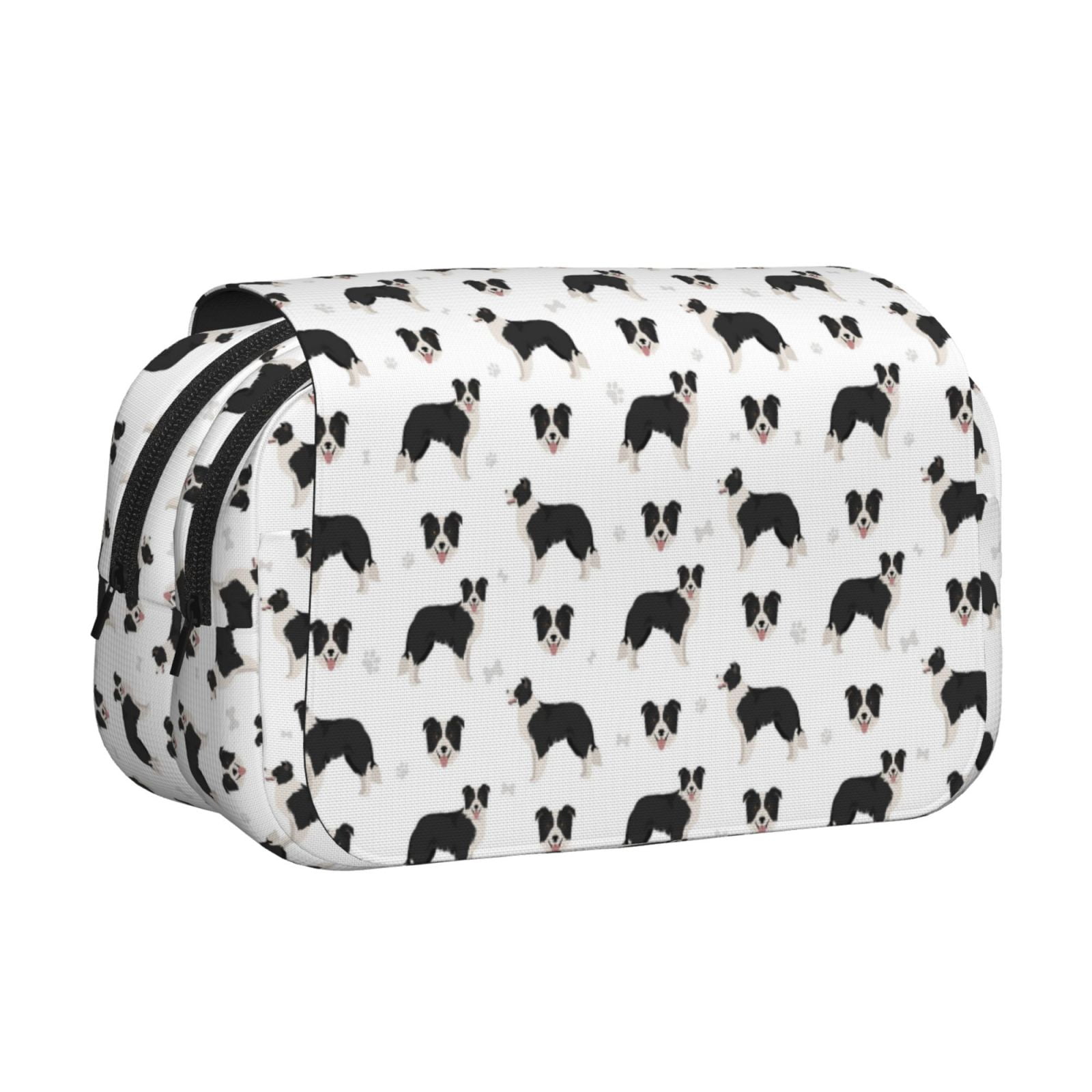 Kdxio Border Collie Dog for Double Compartment Pen Case Oxford ...