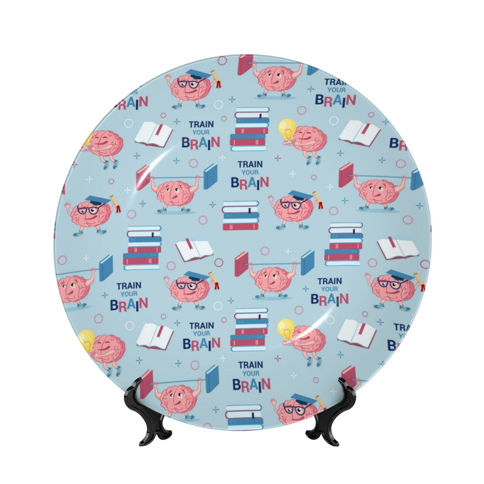 Kdxio Brain Training Bone China Decorative Plate Ceramic Decorative ...
