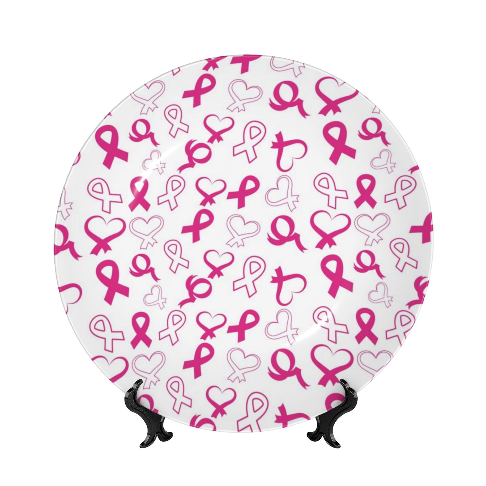 Kdxio Breast Cancer Awareness4 Bone China Decorative Plate Ceramic ...