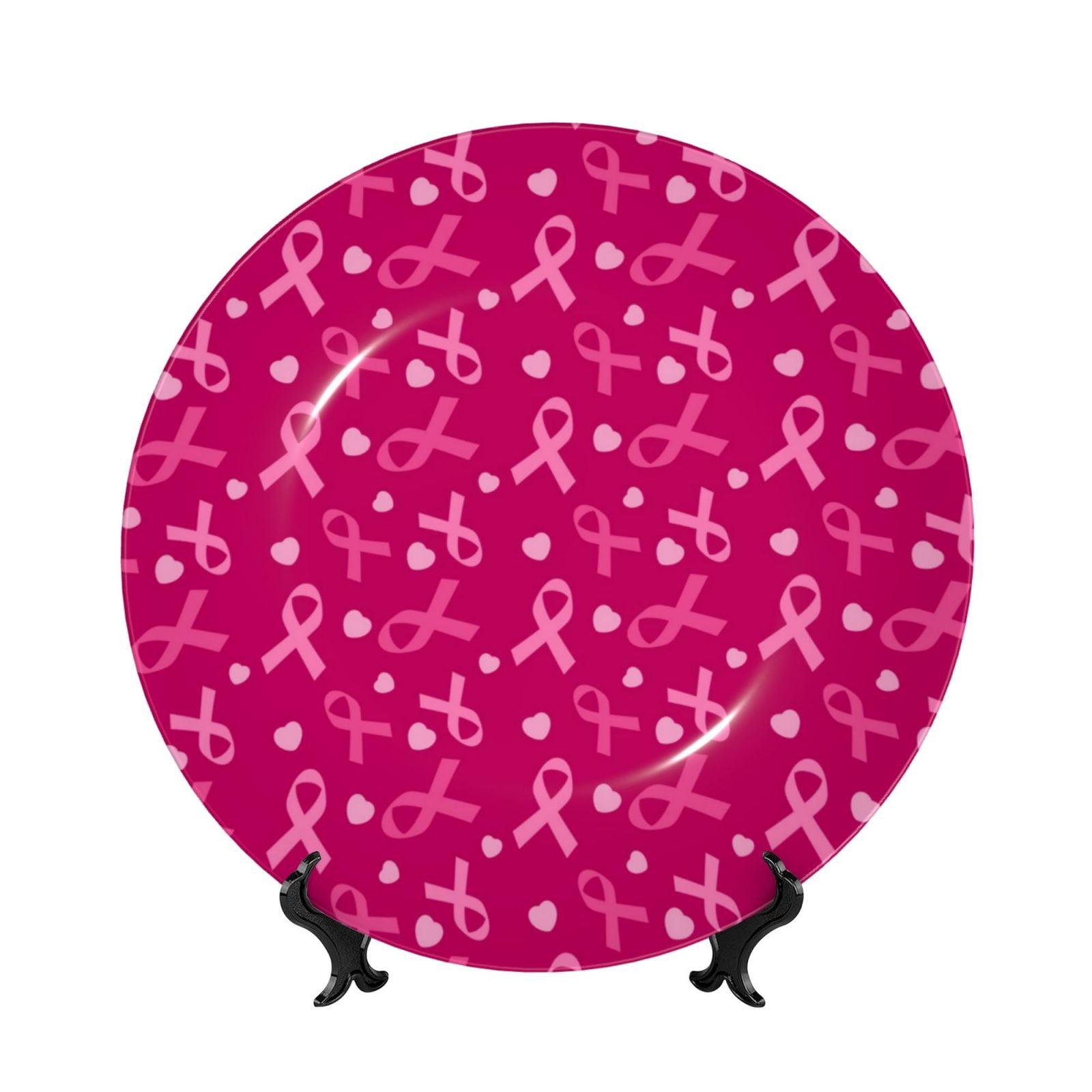 Kdxio Breast Cancer Awareness6 Bone China Decorative Plate Ceramic ...