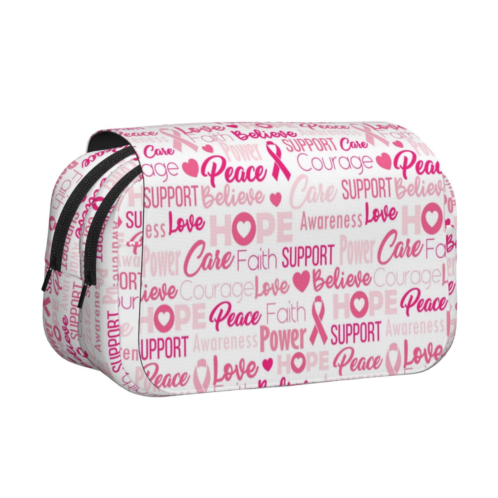 Kdxio Breast Cancer Ribbons Awareness for Double Compartment Pen Case ...