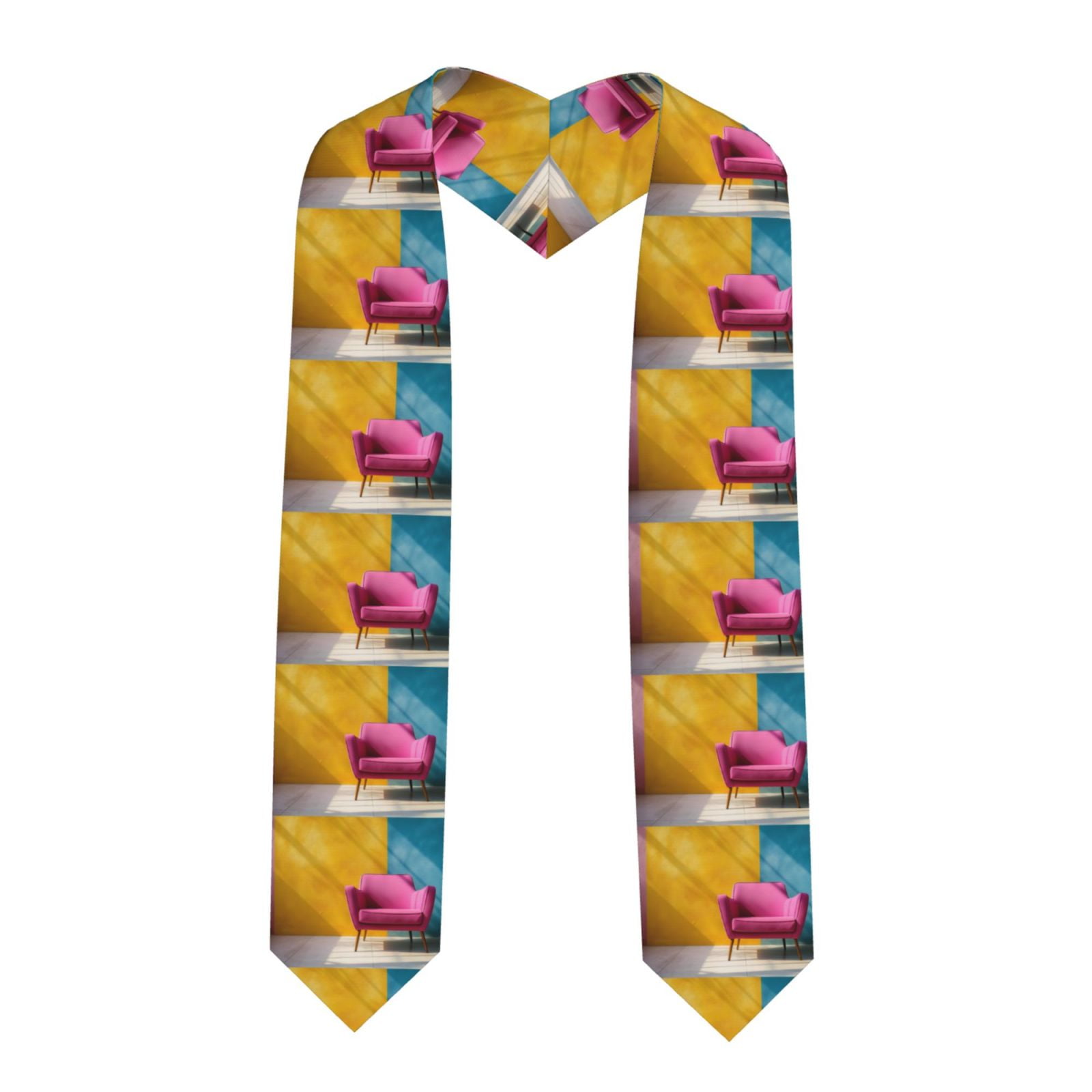 Kdxio Bright Pink Chair Graduation Stole Class, Graduation Sash, Unisex ...