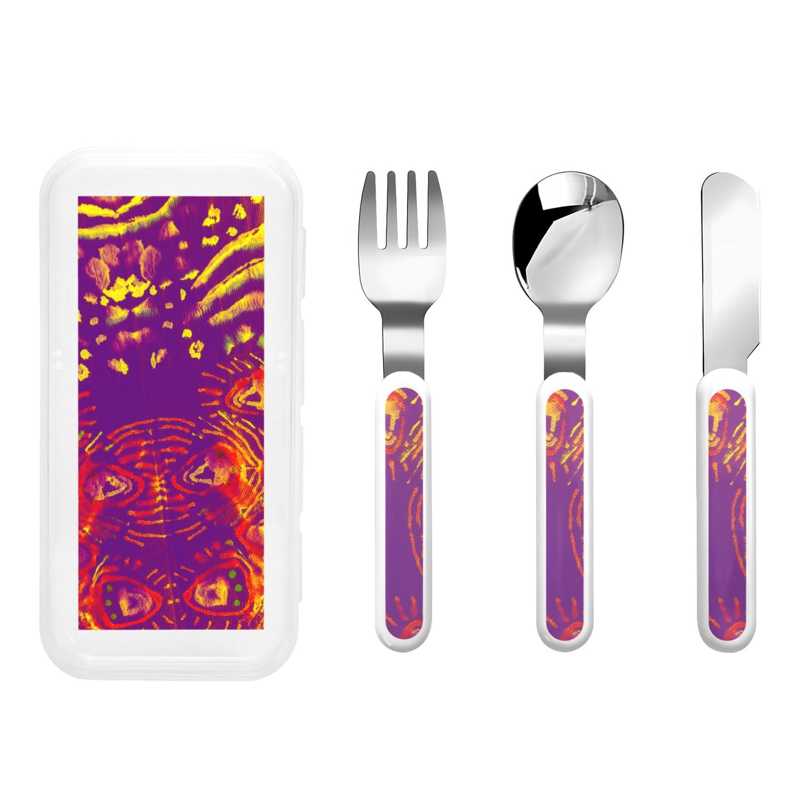 Kdxio Bright Textured Animal Toddler Utensils Set - Kids Silverware Set ...