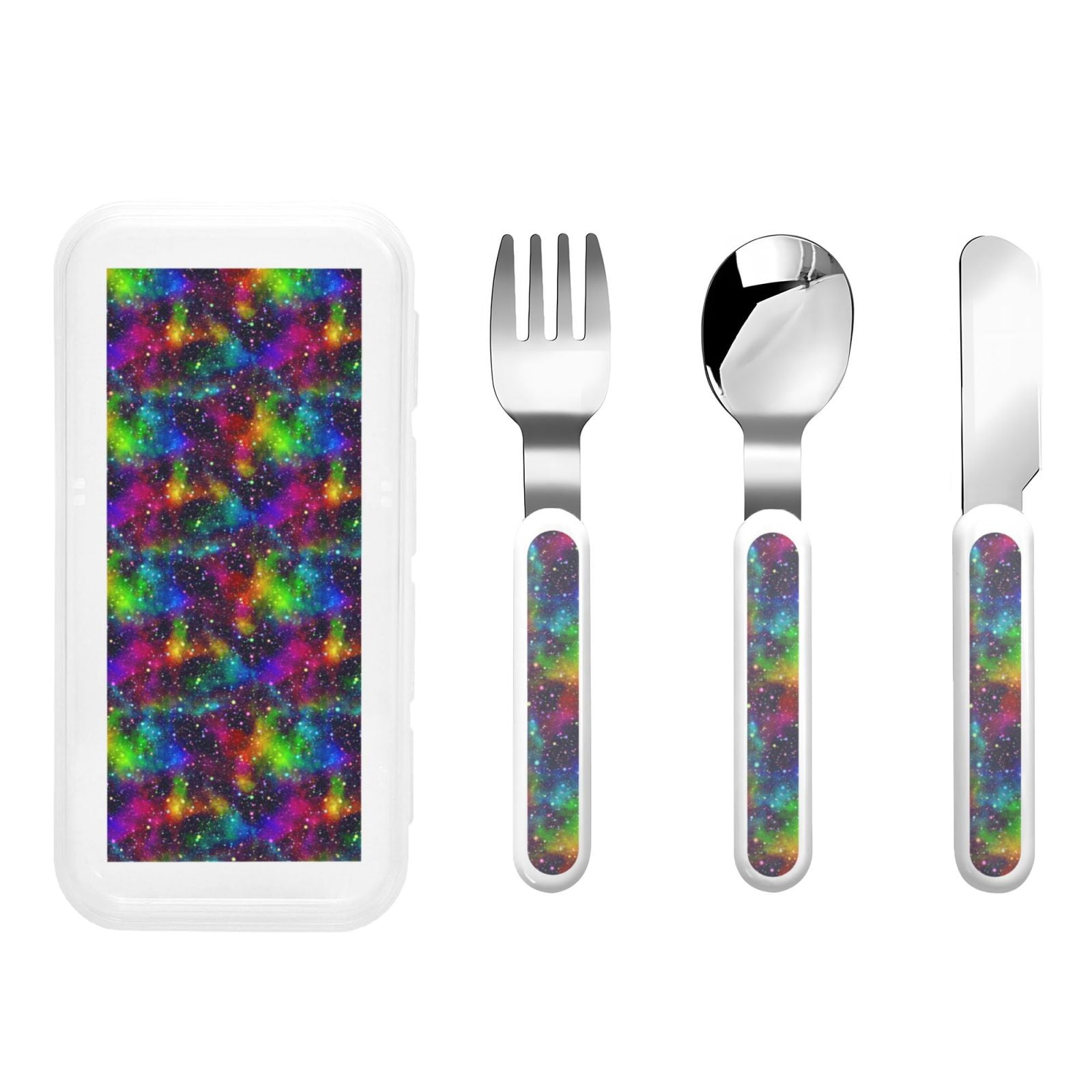 Kdxio Bright Universe Toddler Utensils Set - Kids Silverware Set, Set ...