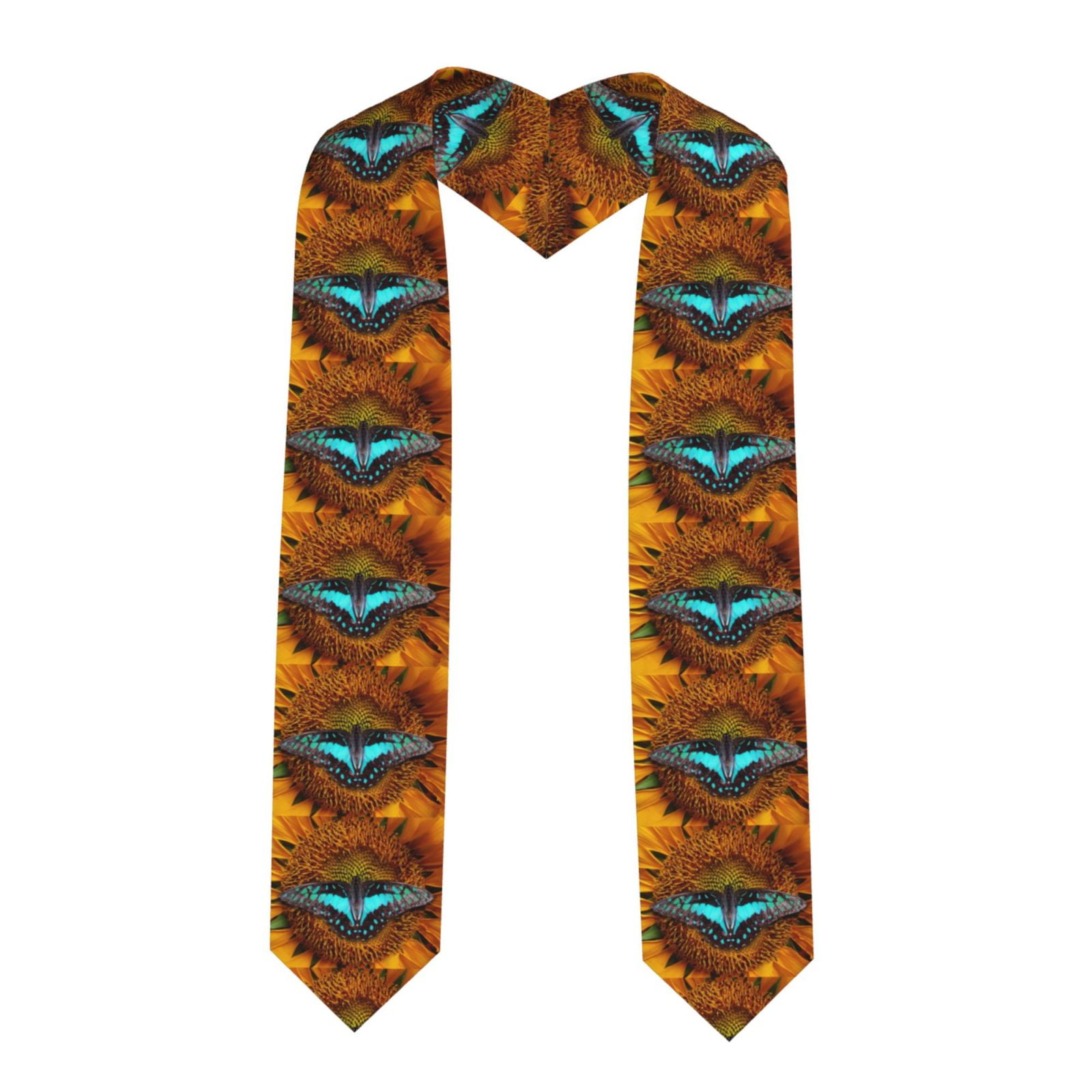 Kdxio Butterfly Alighted On Sunflowers Graduation Stole Class ...