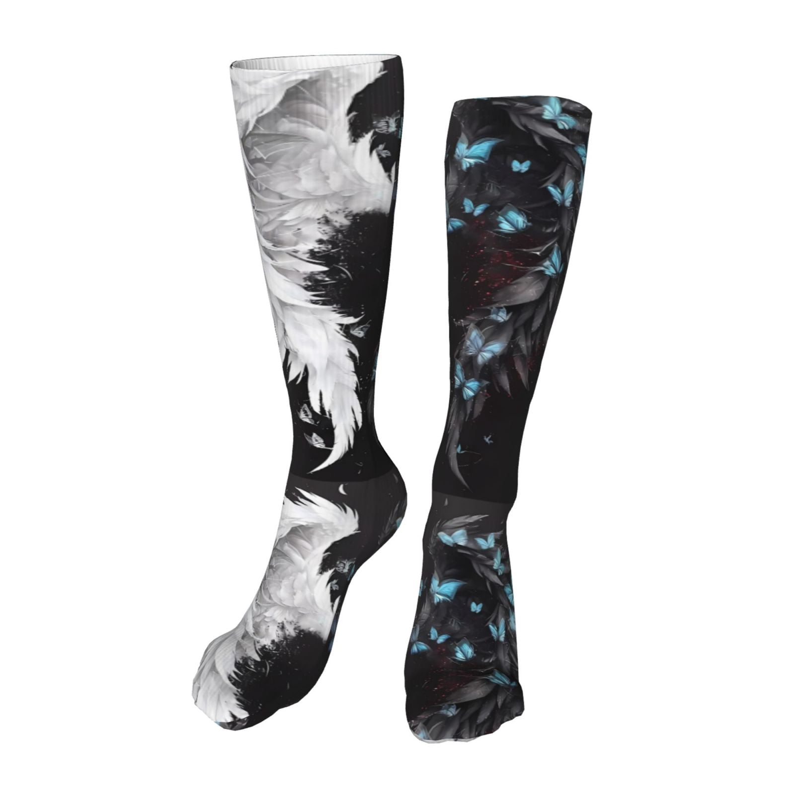 Kdxio Butterfly Angel Wings Art Funny Silky Novelty Funky Long Knee ...