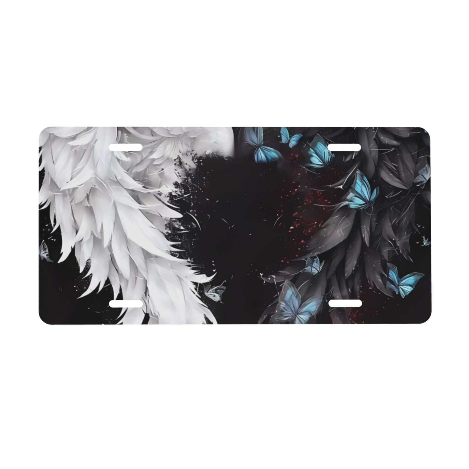 Kdxio Butterfly Angel Wings Art License Plate Car Front License Plate ...