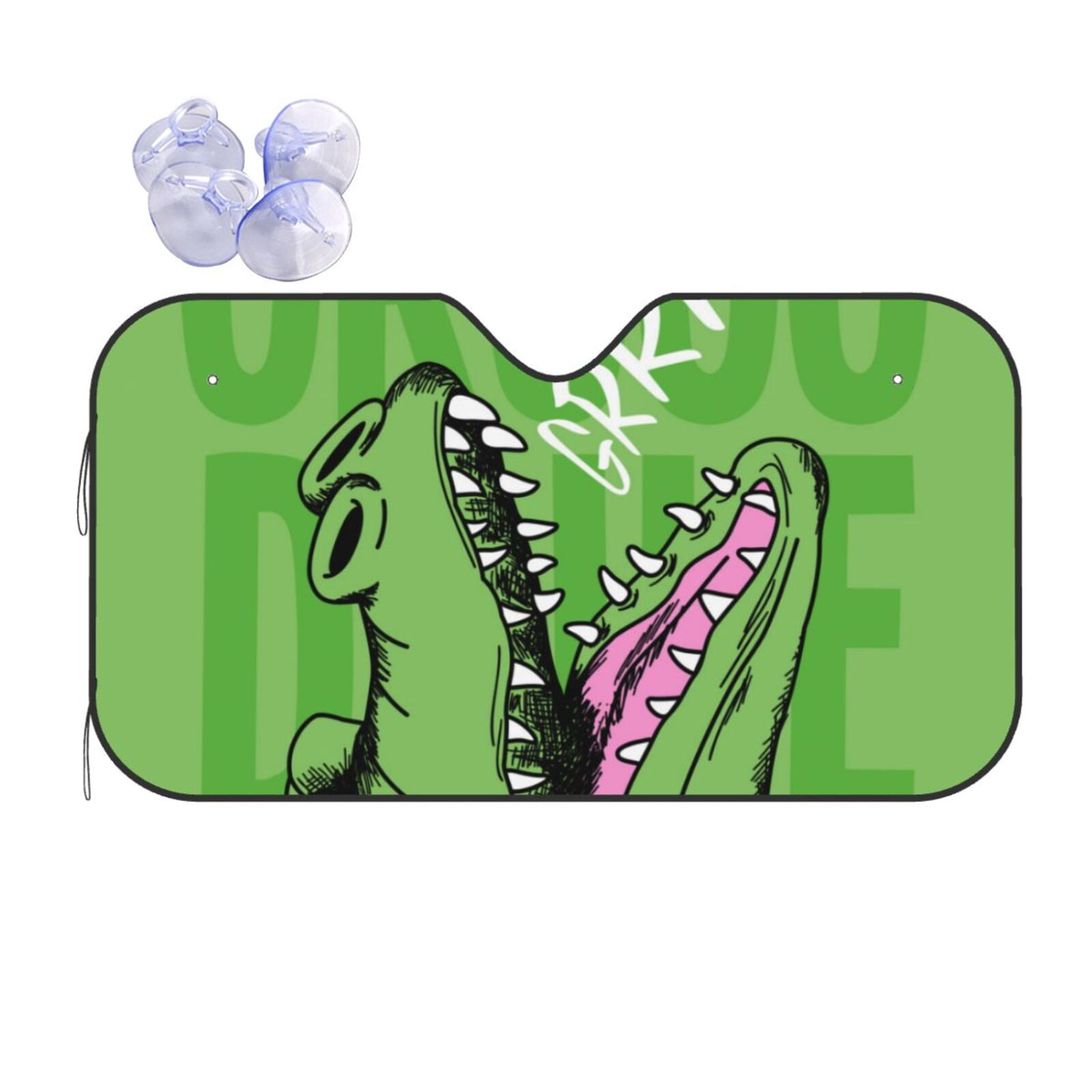 Kdxio CROCODILE HEAD Print Front Windshield Sun Shade,Folding Auto ...