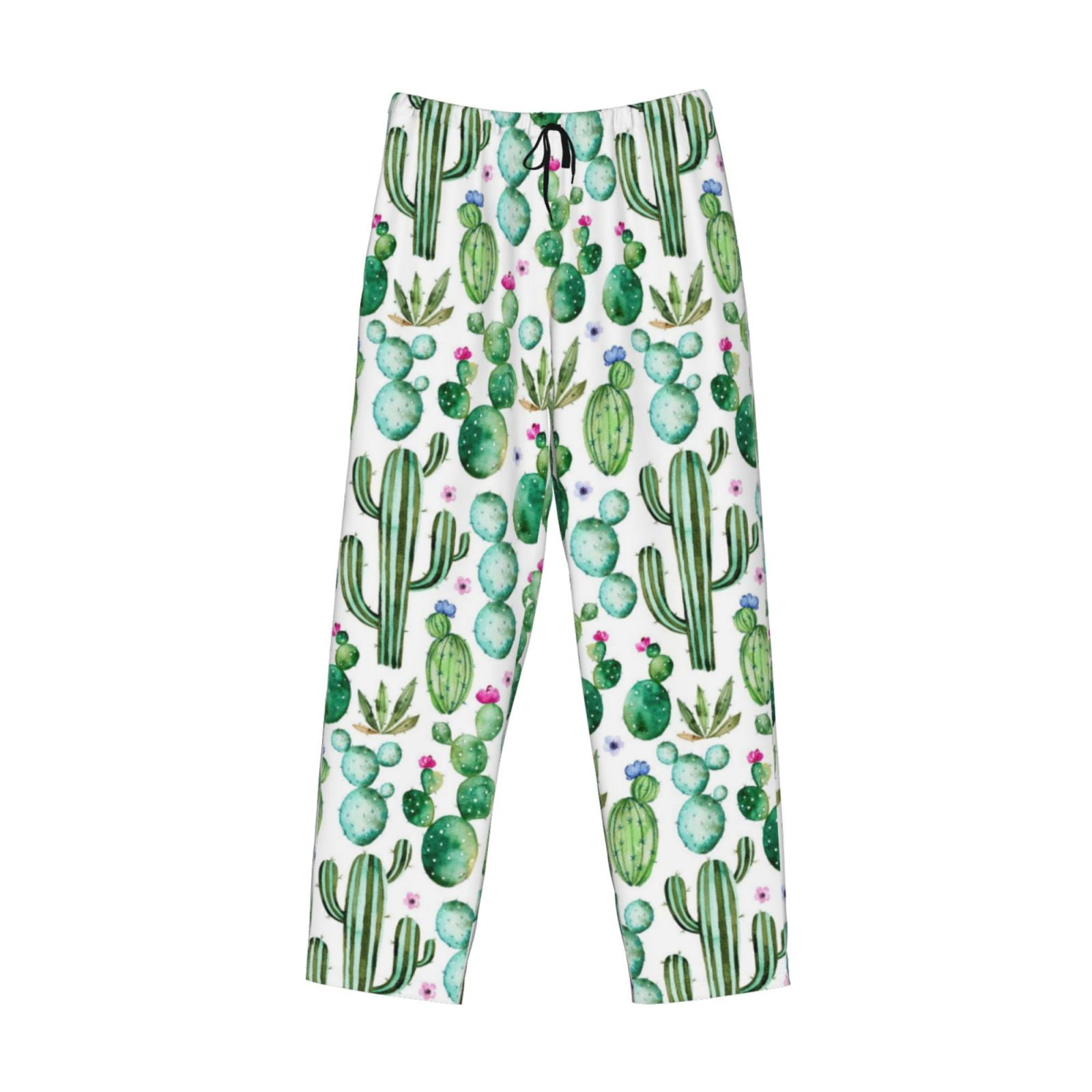 Kdxio Cactus Plants1 Print Men's Sleep Pajama Pant Lounge Pants with ...