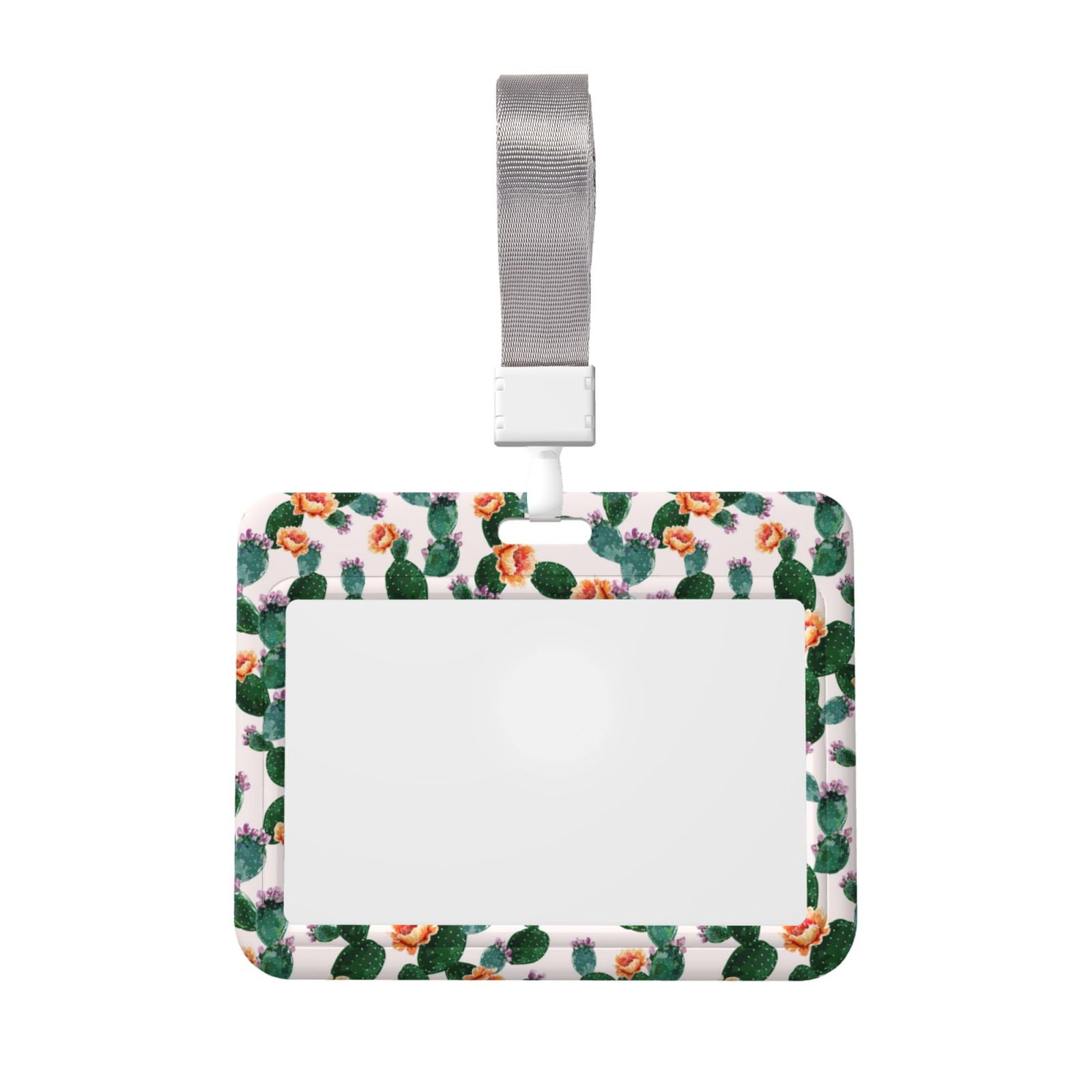 Kdxio Cactuses Card Badge Holder Work Badge Sleeve for Office, School ...
