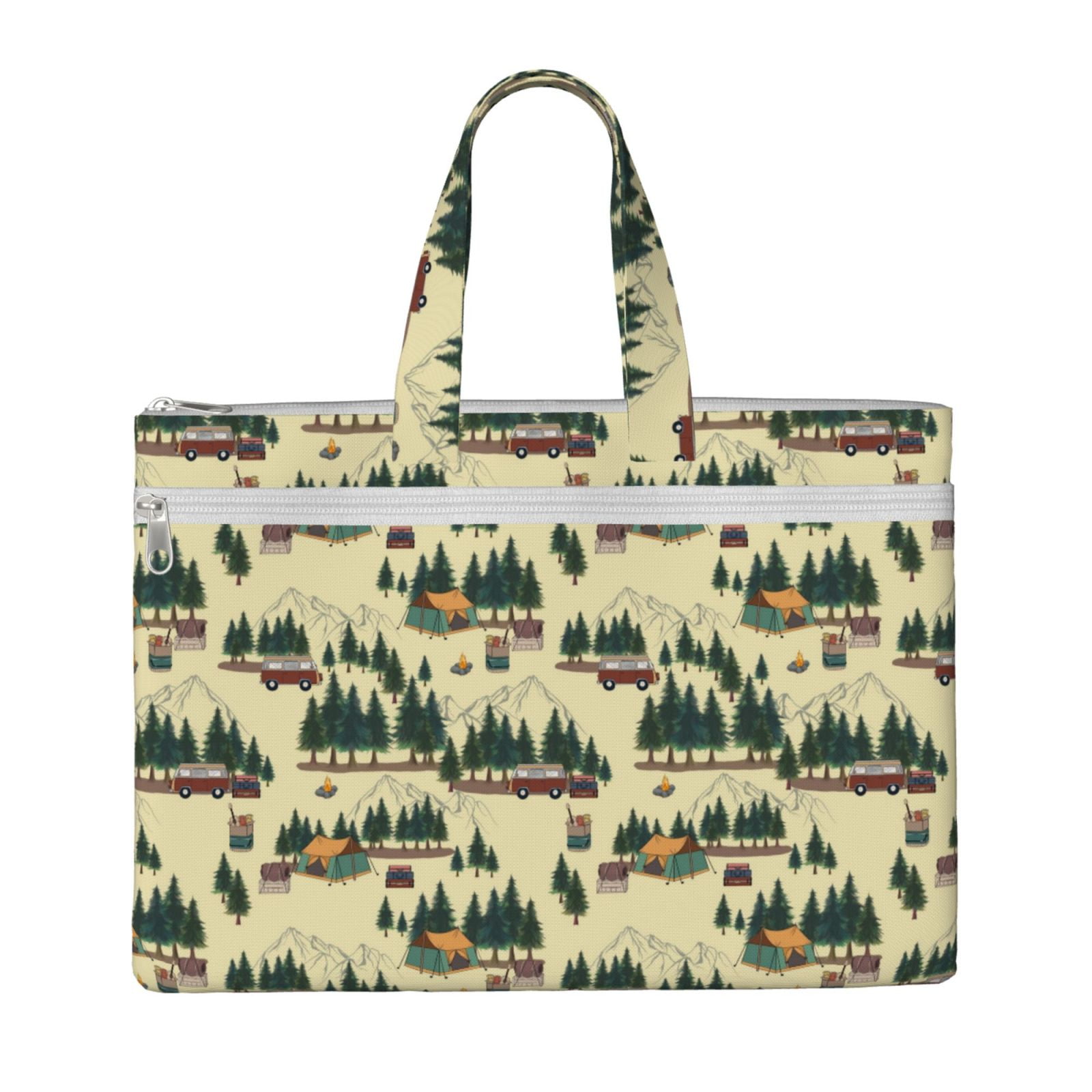 Kdxio Camping Caravan 1 File Tote Document Bag Business Briefcase Bag ...