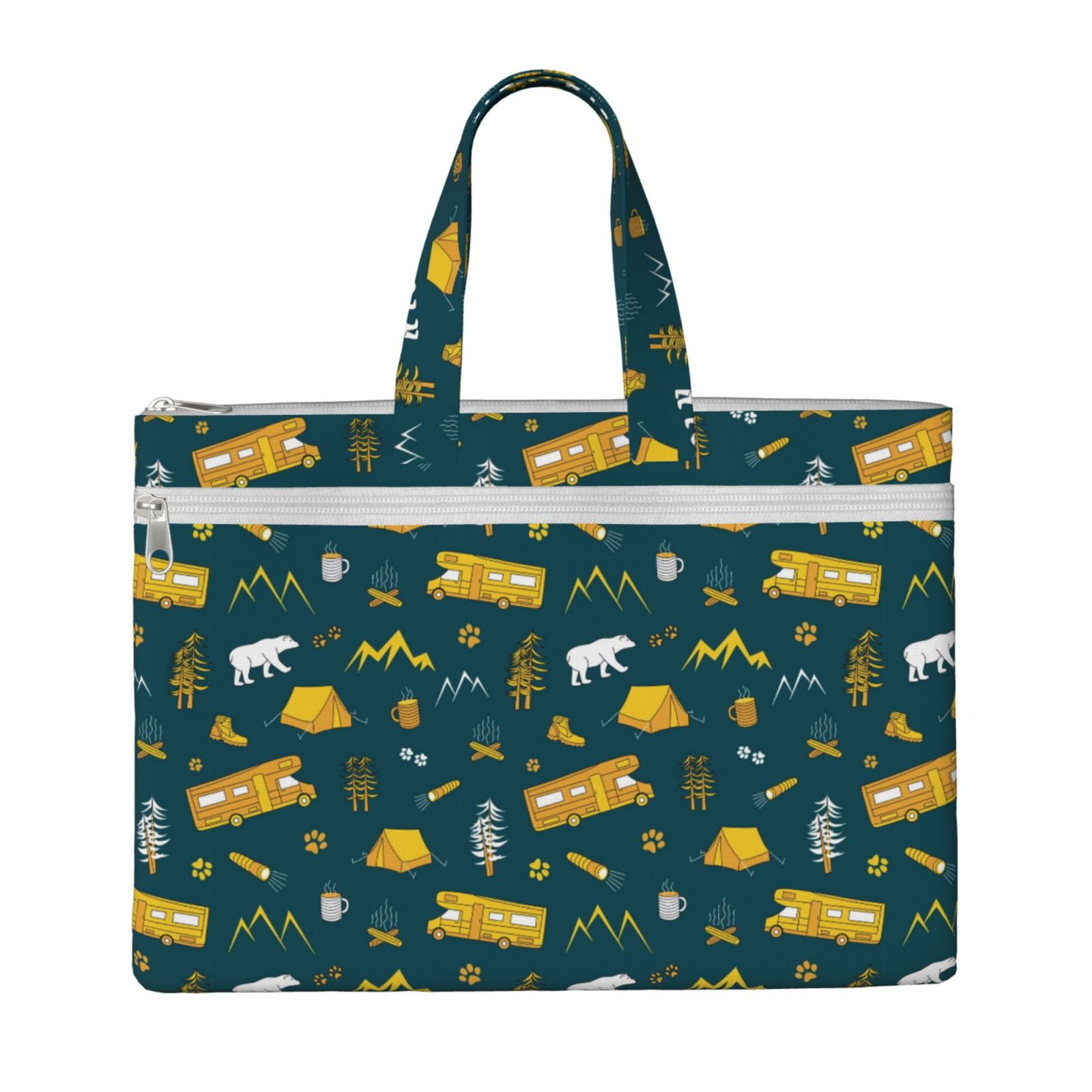 Kdxio Camping File Tote Document Bag Business Briefcase Bag Document ...