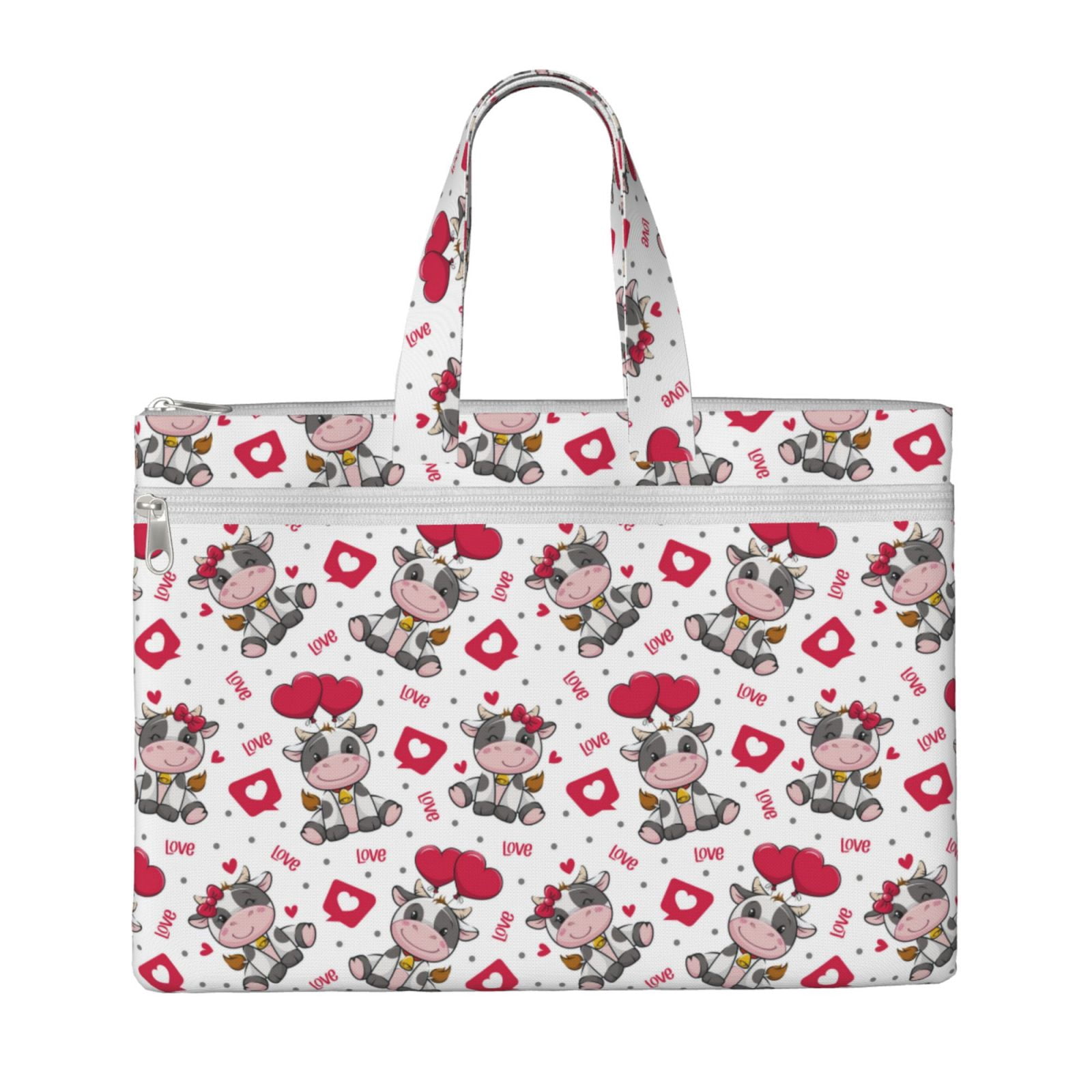 Kdxio Caring Cow File Tote Document Bag Business Briefcase Bag Document ...