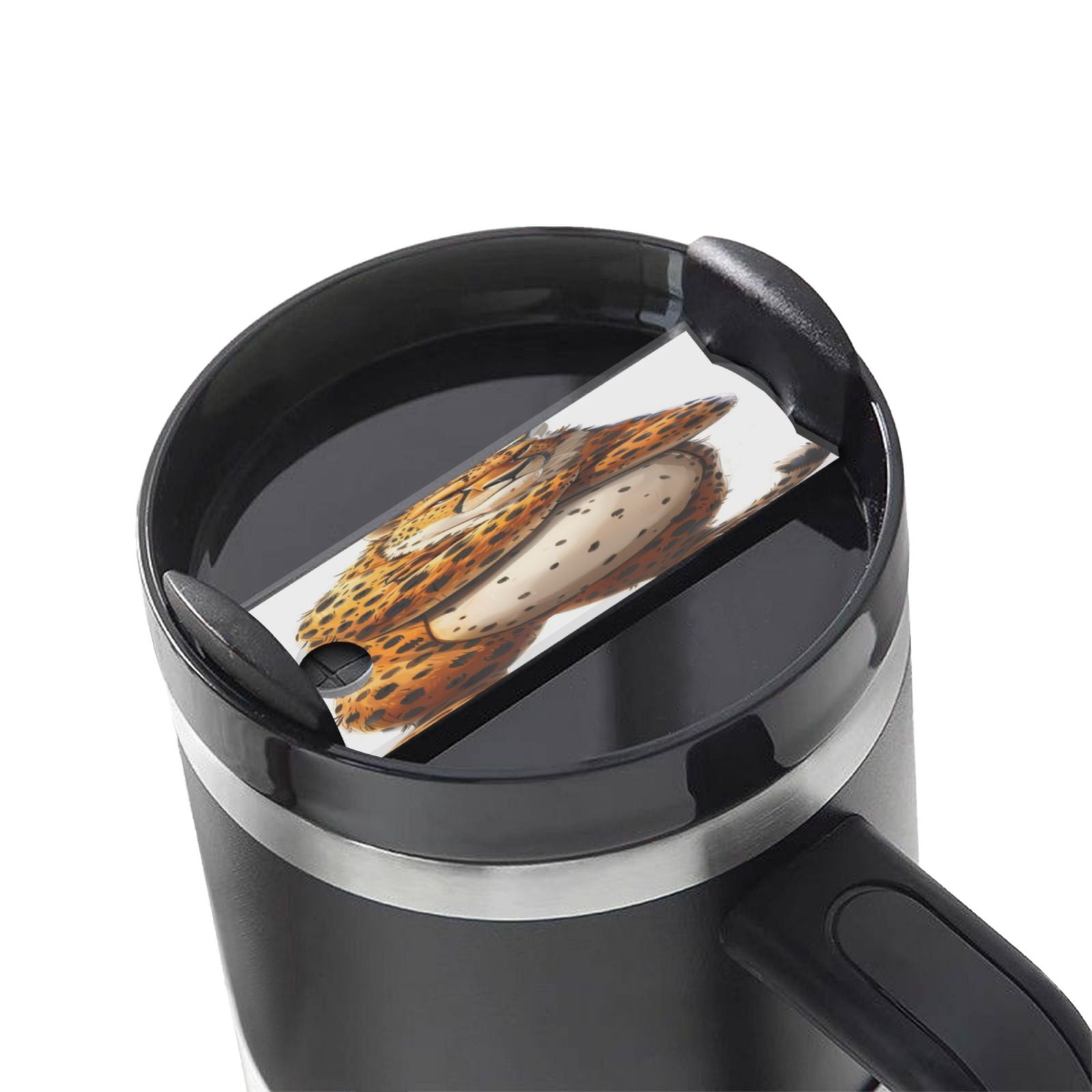 Kdxio Cartoon Cheetah With Attitude Name Plate Compatible Stanley Cups ...