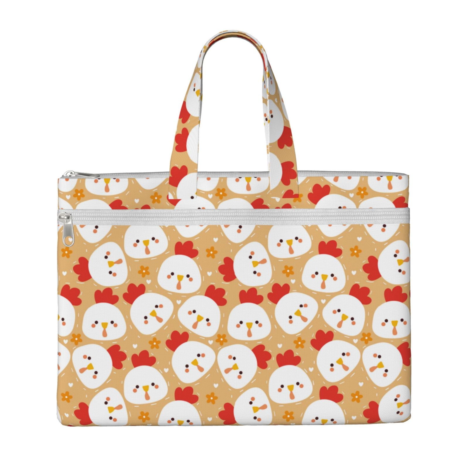 Kdxio Cartoon Chicken File Tote Document Bag Business Briefcase Bag ...