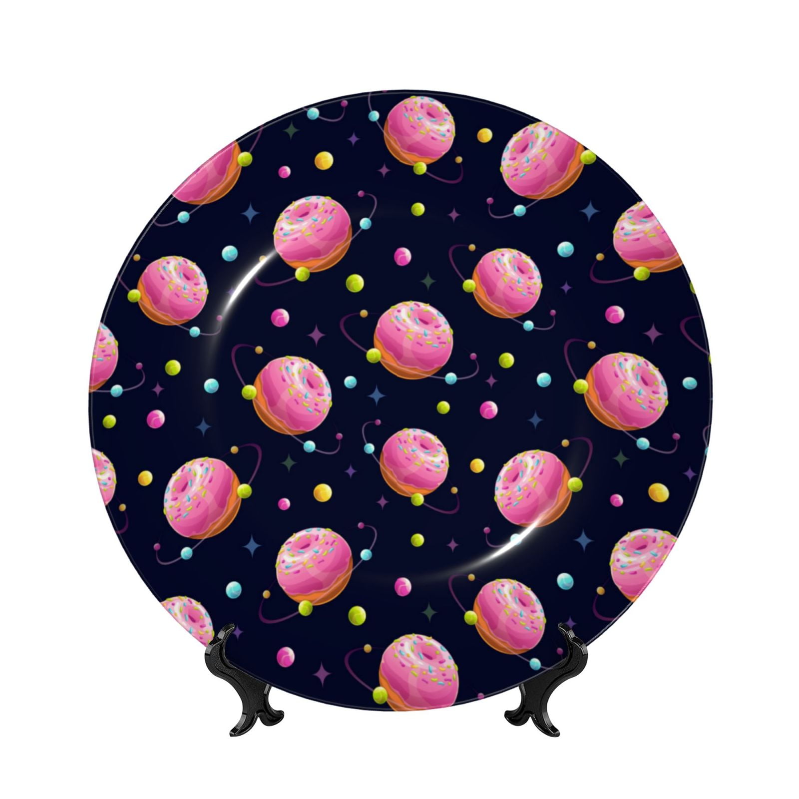 Kdxio Cartoon Donut Planets Bone China Decorative Plate Ceramic ...