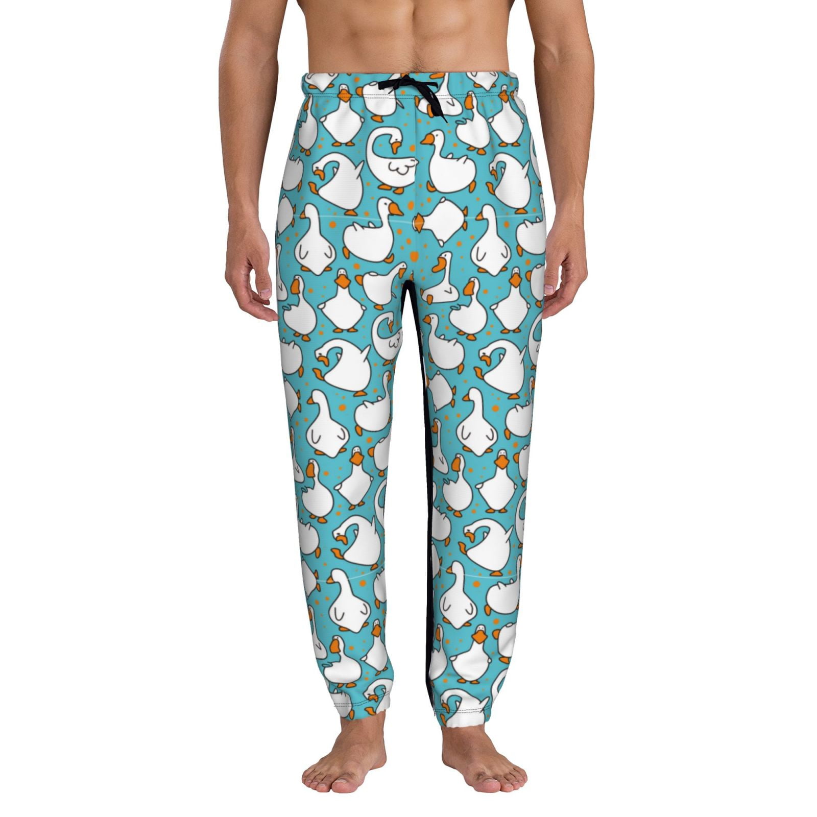Kdxio Cartoon Funny Goose Pattern Joggers,Sweatpants for Men with ...