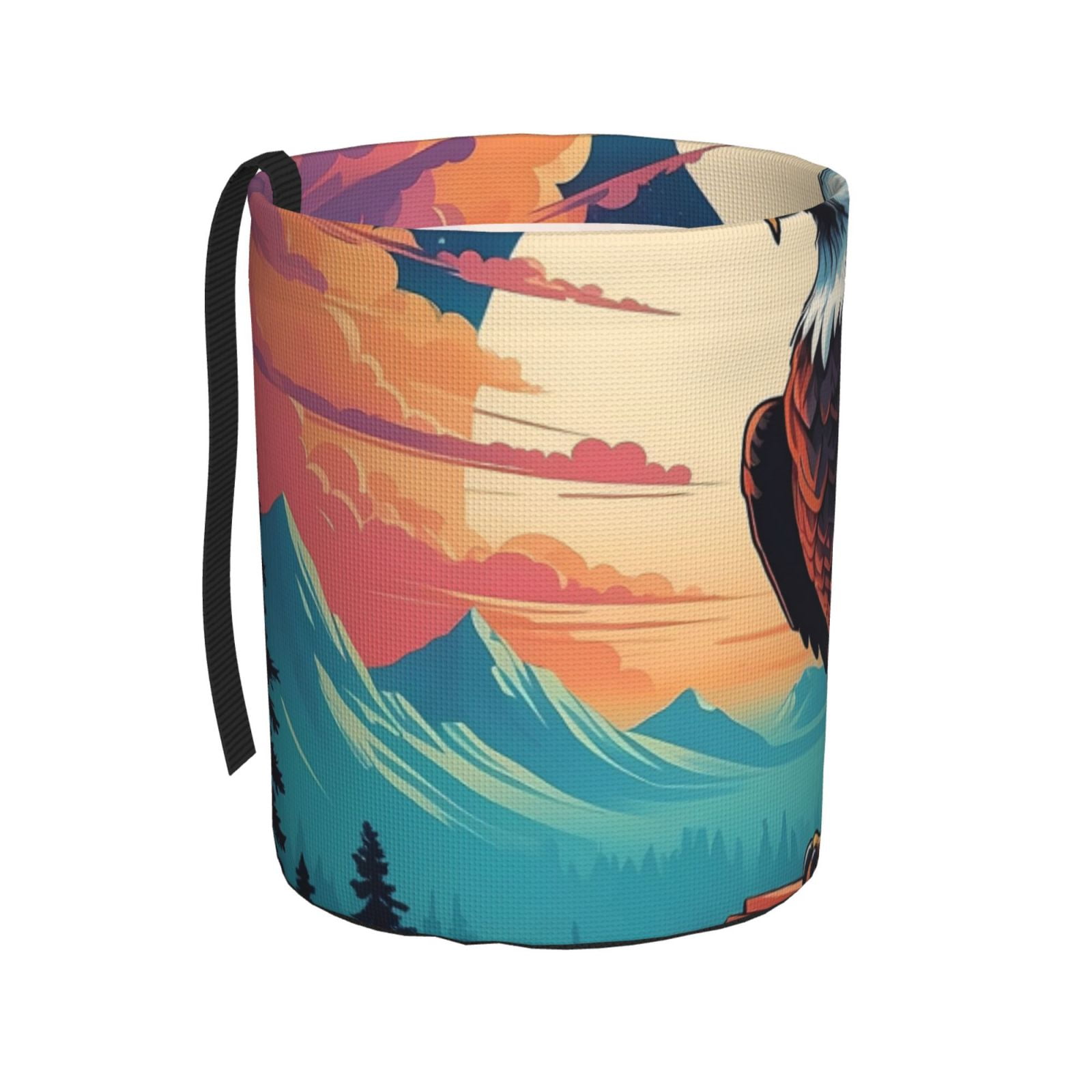 Kdxio Cartoon Iceberg Bald Eagle Car Trash Can Garbage Car Accessories ...