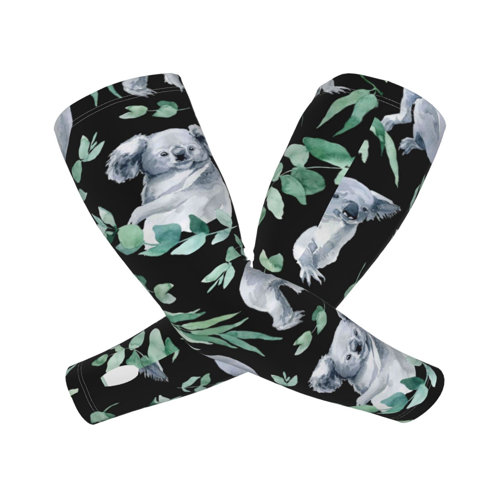 Kdxio Cartoon Koala Bear Print UV Sun Protection Arm Sleeves - Tattoo ...