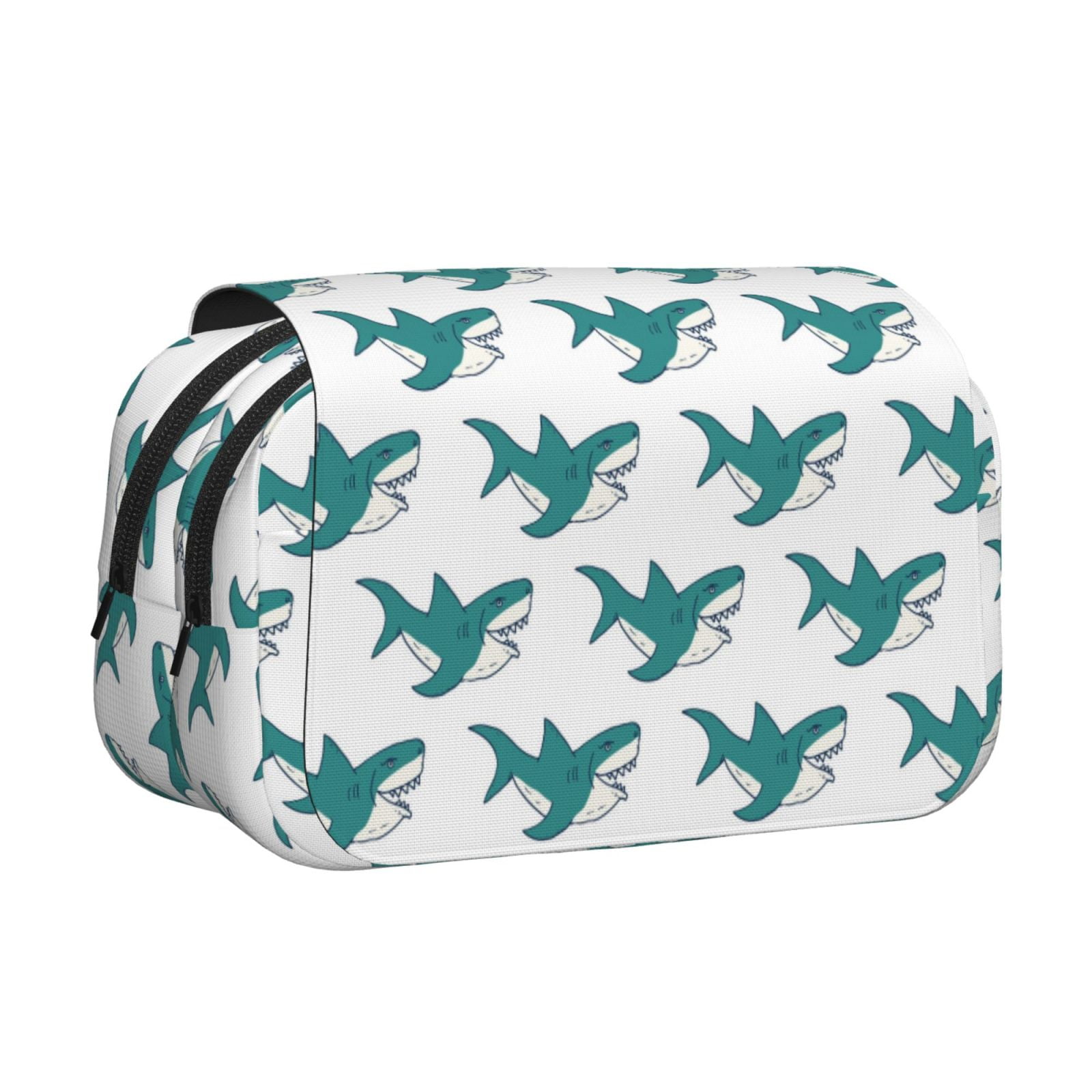 Kdxio Cartoon Shark for Double Compartment Pen Case Oxford Organizer ...