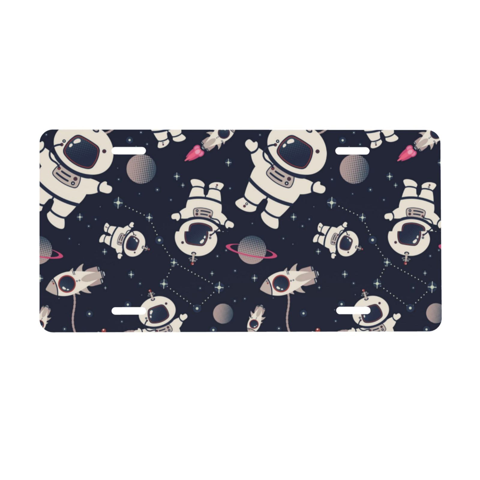 Kdxio Cartoon Spaceship License Plate Car Front License Plate Car ...