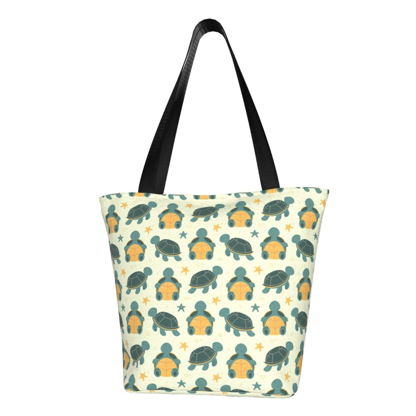 Kdxio Cartoon Turtles Women Reusable Grocery Bags Foldable Ripstop ...