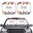 Kdxio Cat Paws Print 2-Piece Sun Shade Front Windshield - Foldable Car ...