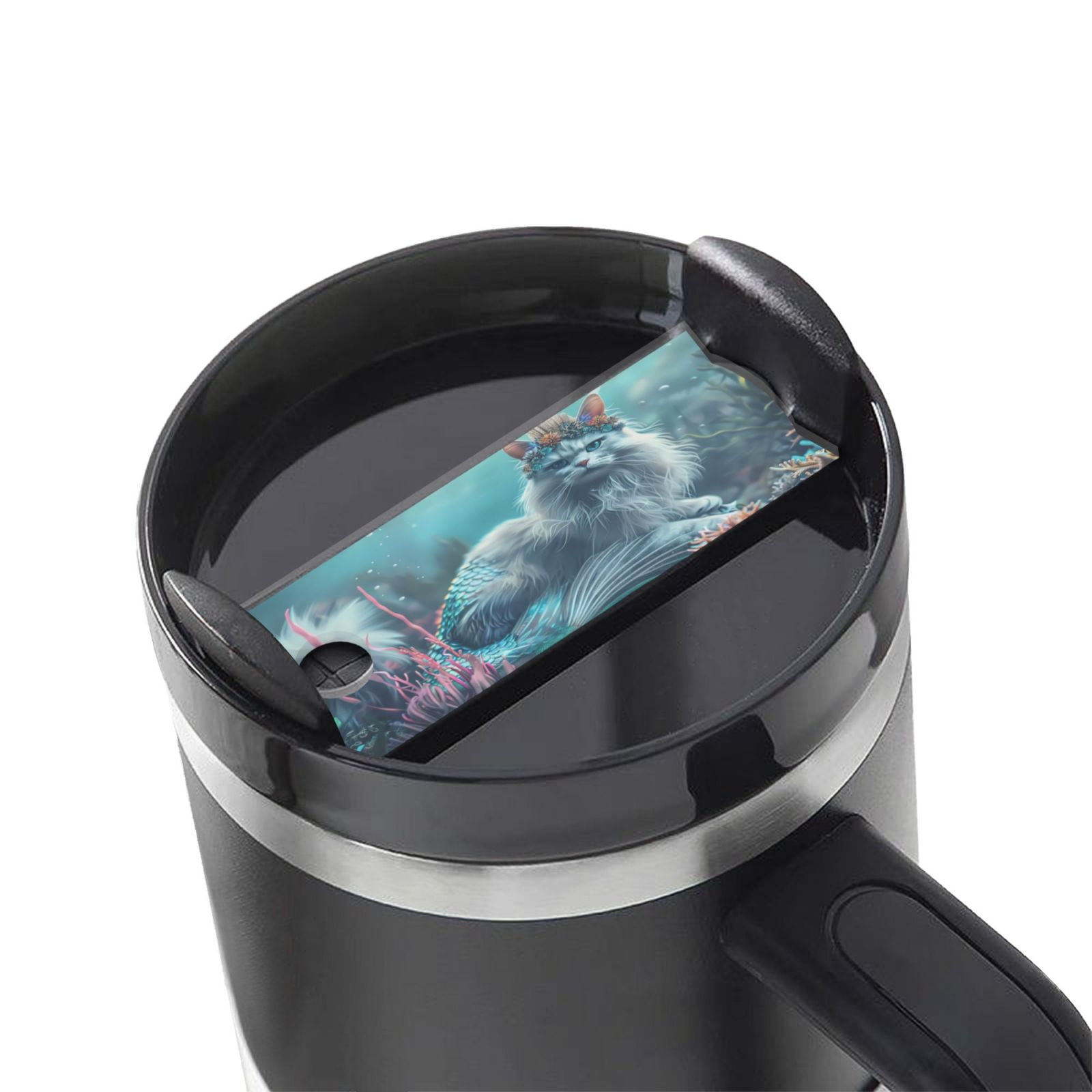 Kdxio Cat Underwater Fantasy Name Plate Compatible Stanley Cups Name ...