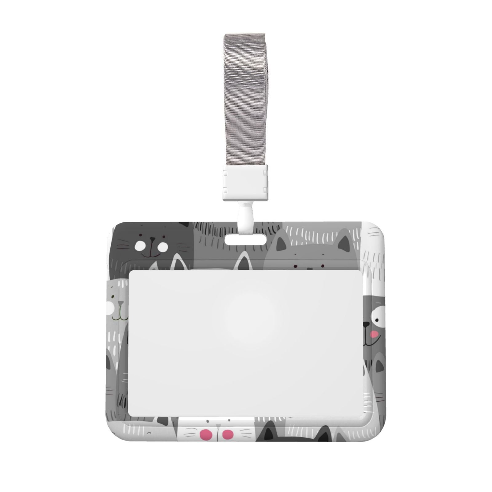 Kdxio Cats Group Card Badge Holder Work Badge Sleeve for Office, School ...