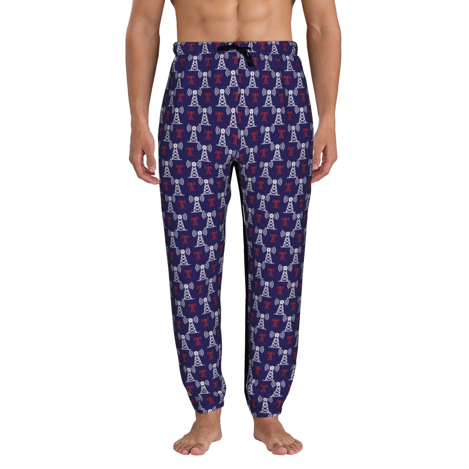 Kdxio Cell Tower Pattern Joggers,Sweatpants for Men with Pockets ...