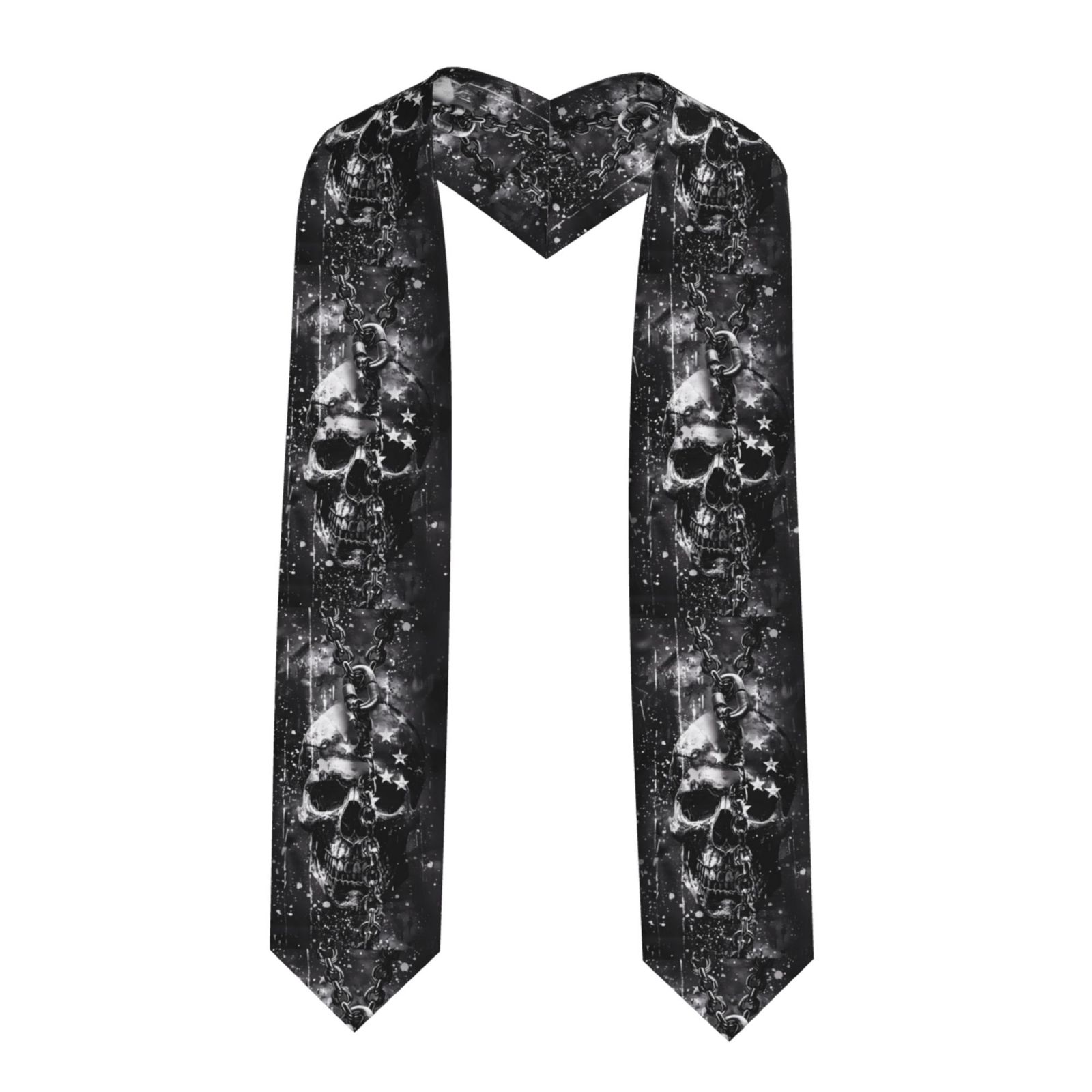 Kdxio Chained Skull Artwork Graduation Stole Class, Graduation Sash ...
