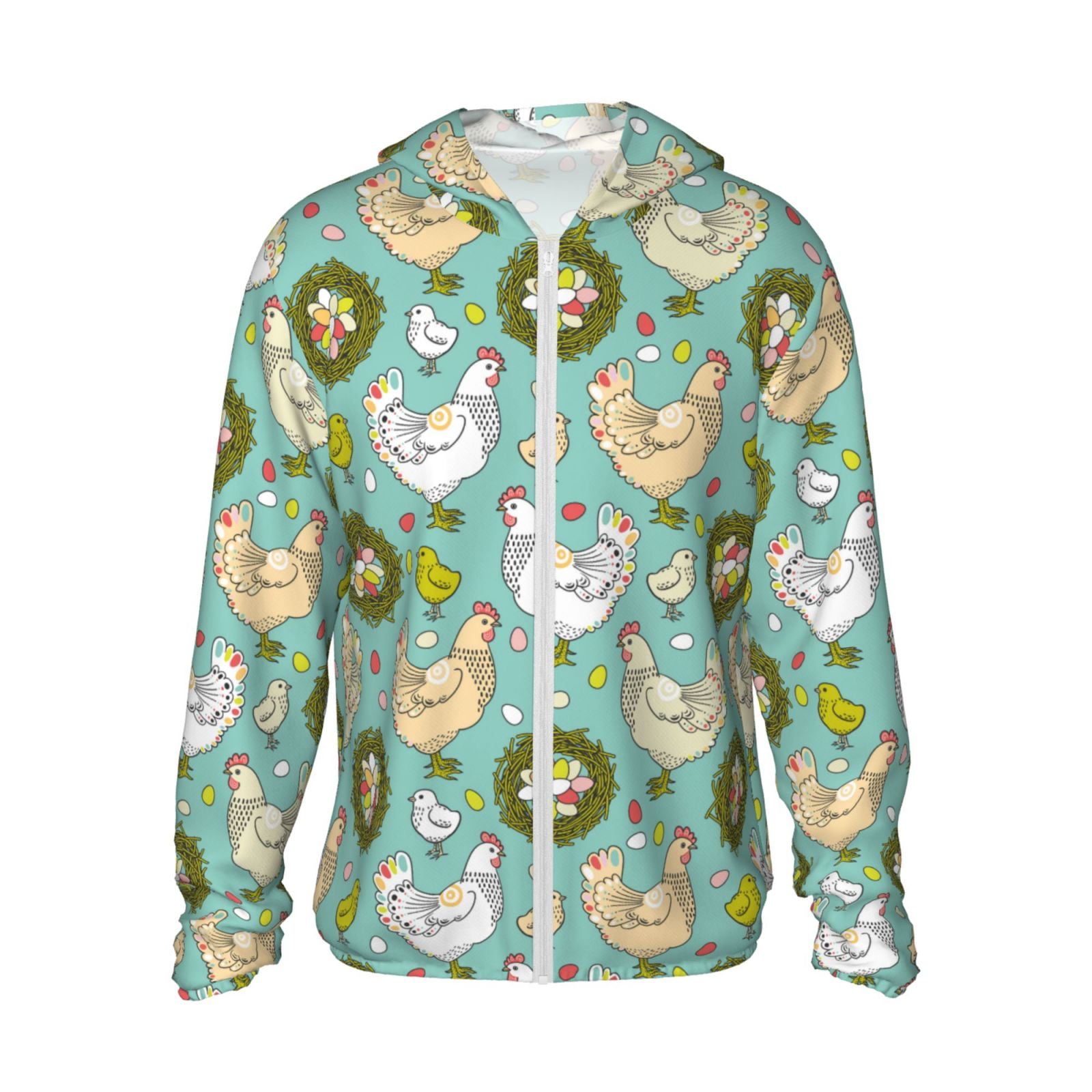 Kdxio Chicken Laying Eggs Print Women Men Sun Protection UPF 50 ...