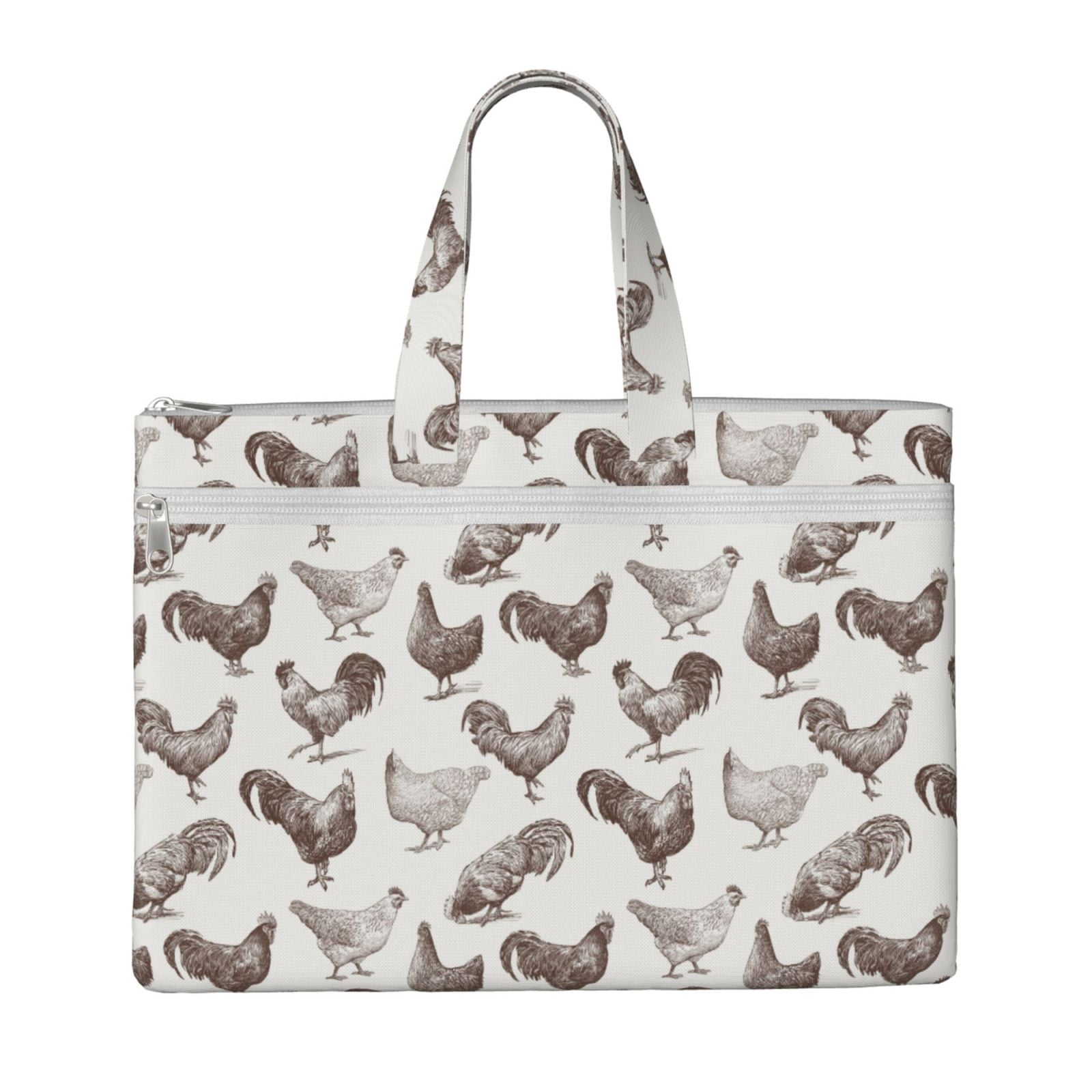 Kdxio Chickens File Tote Document Bag Business Briefcase Bag Document ...