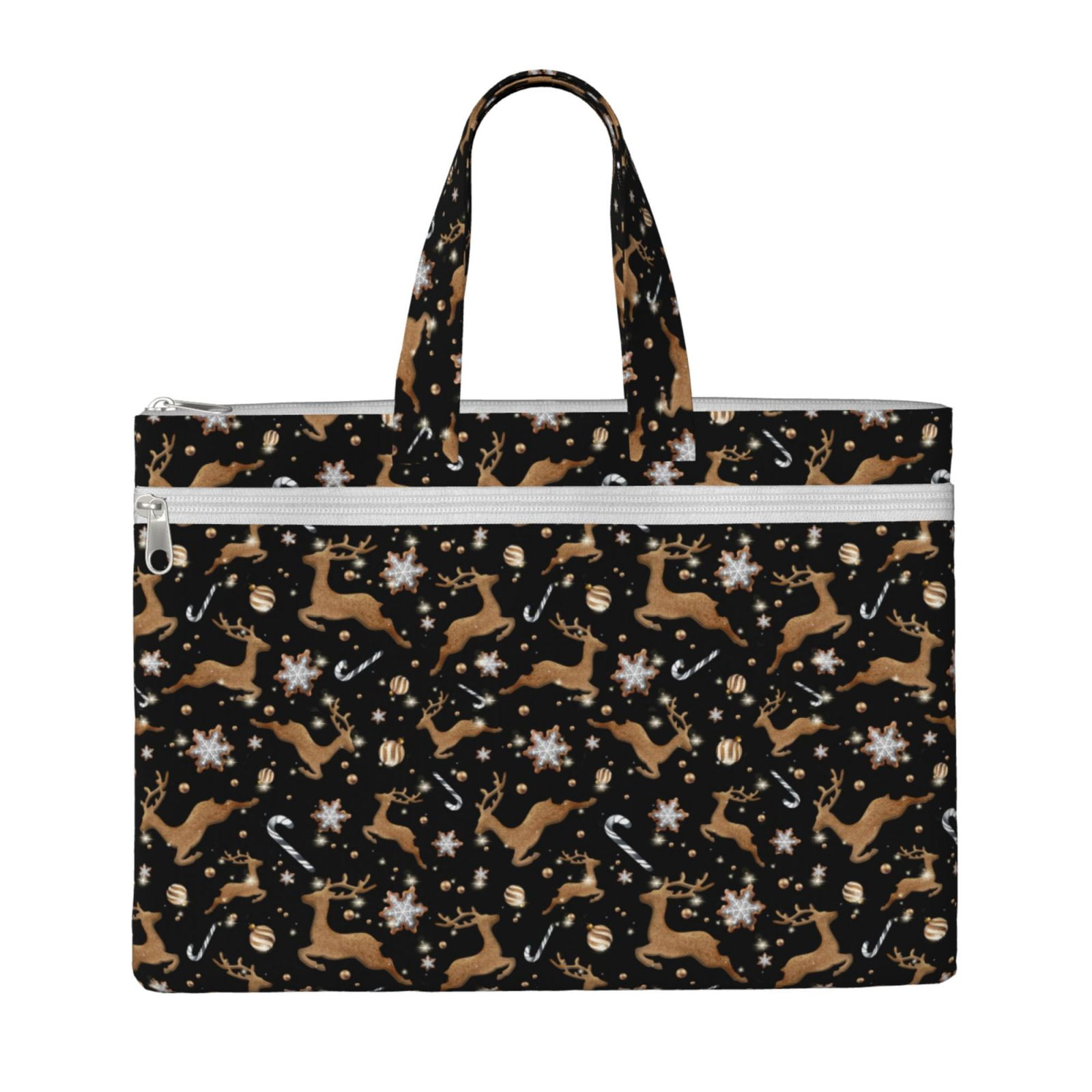 Kdxio Christmas Cookie Reindeer File Tote Document Bag Business ...