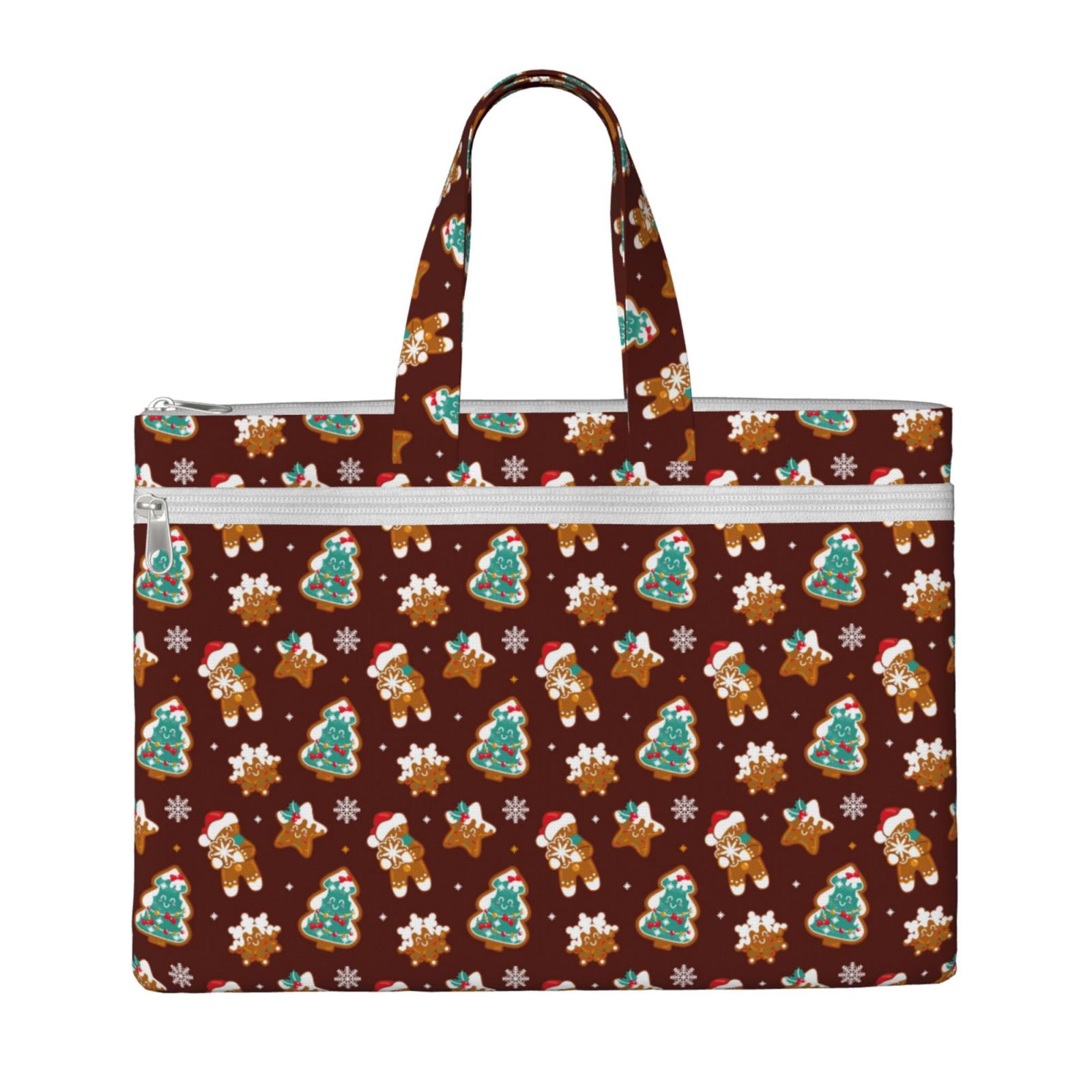 Kdxio Christmas Gingerbread File Tote Document Bag Business Briefcase ...